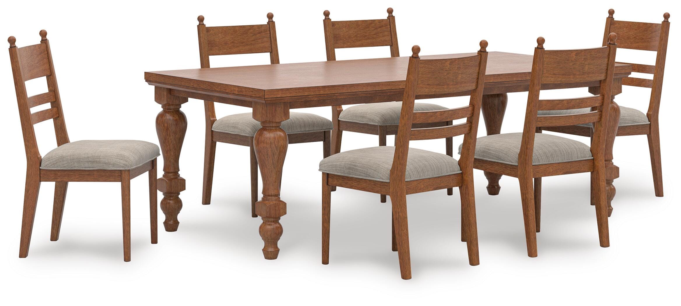 Click here for Chadworth Dining Table and 6 Chairs  Brown prices