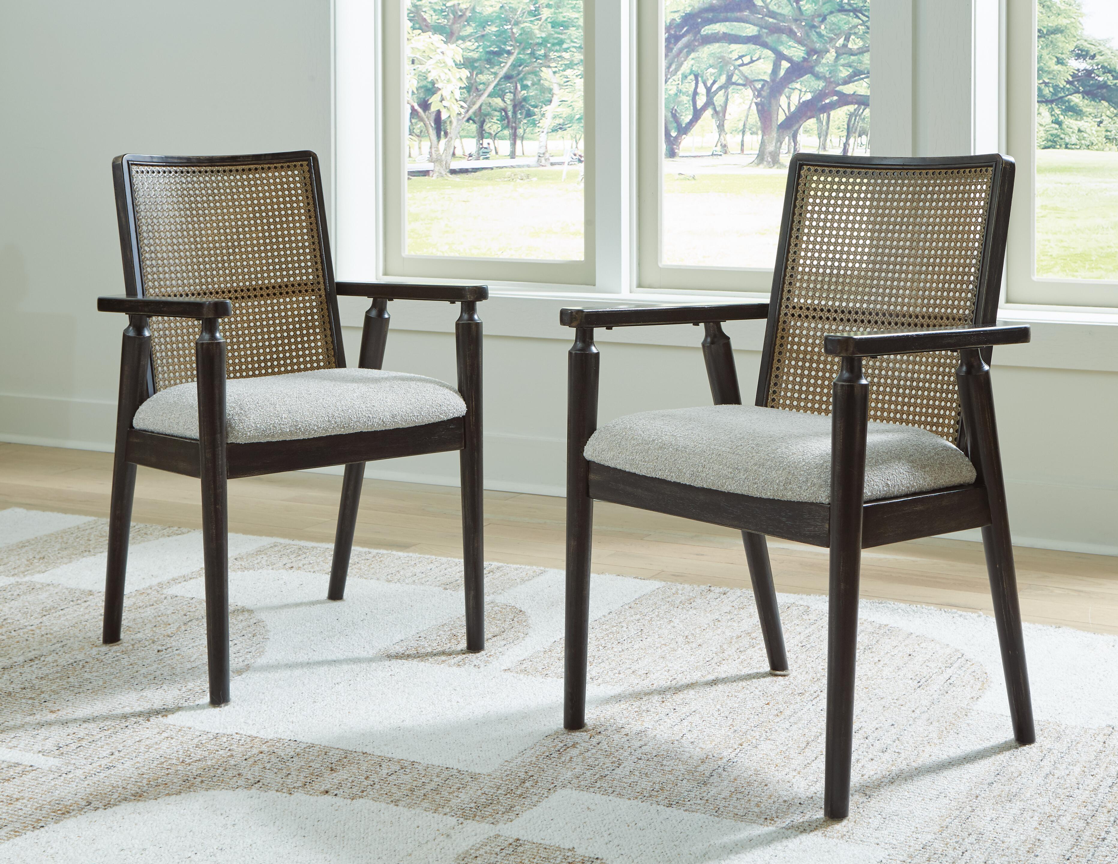 Click here for Galliden Dining Arm Chair  Black prices