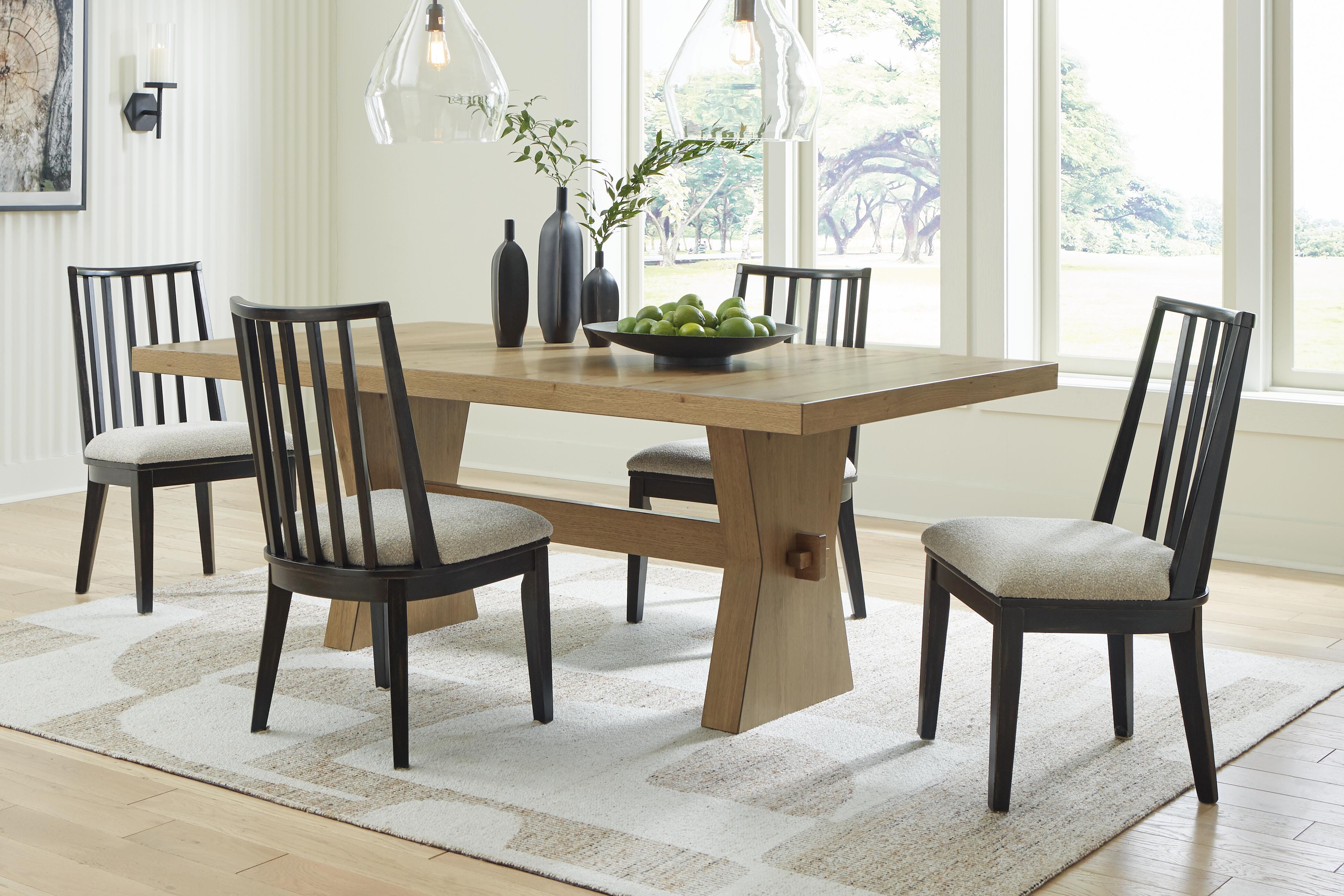 Click here for Galliden Dining Table and 4 Chairs  Light Brown prices
