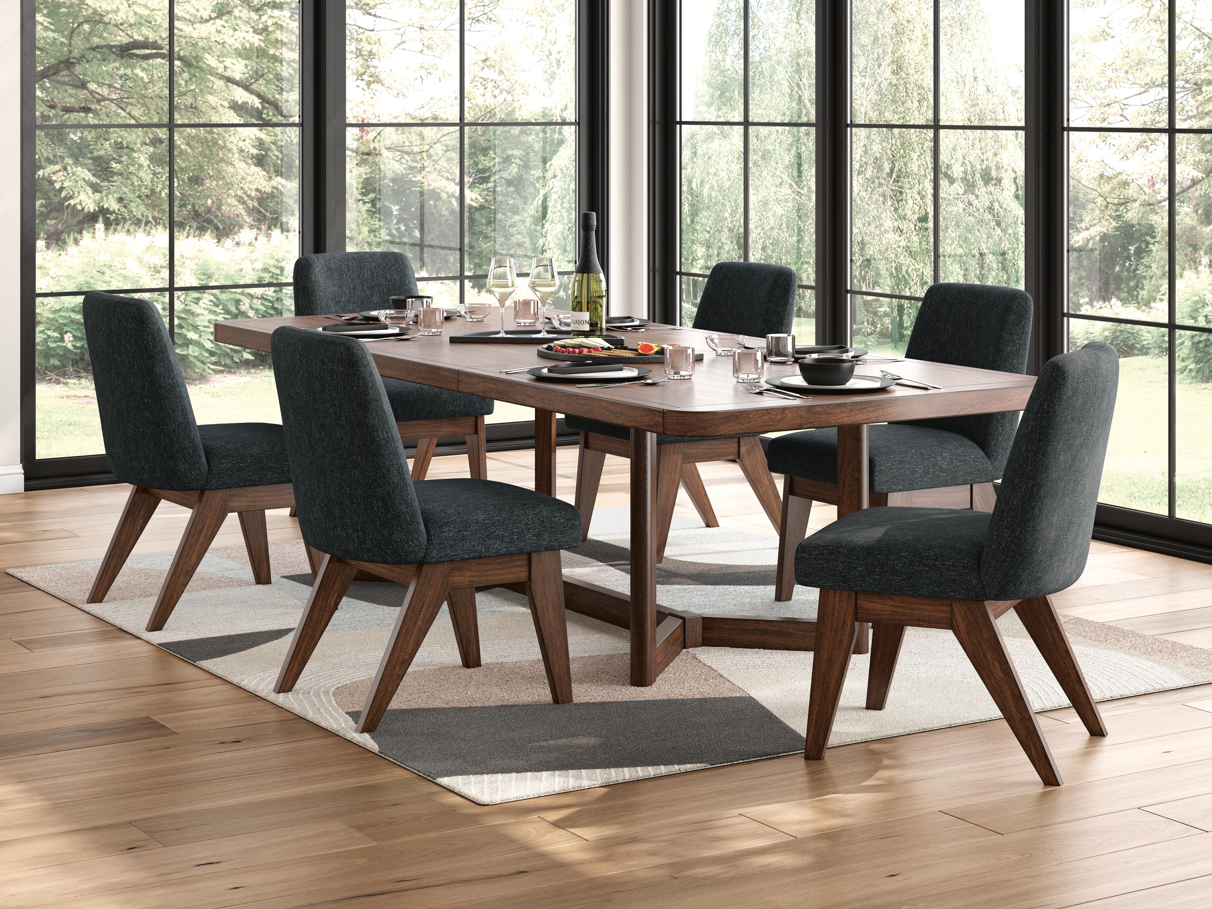 Click here for Kendamor Dining Table and 6 Chairs  Dark Brown prices