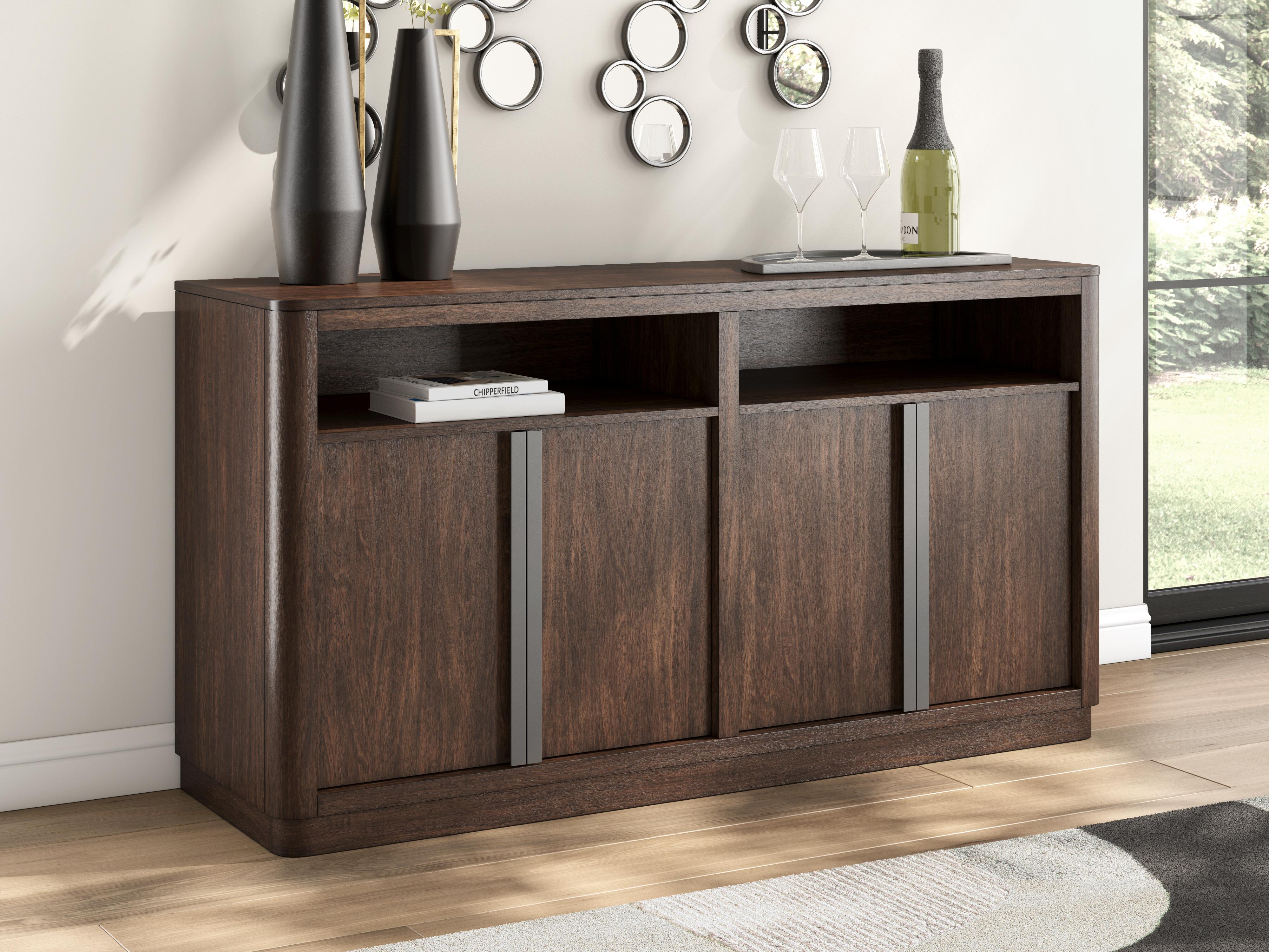 Click here for Kendamor Dining Server  Dark Brown prices