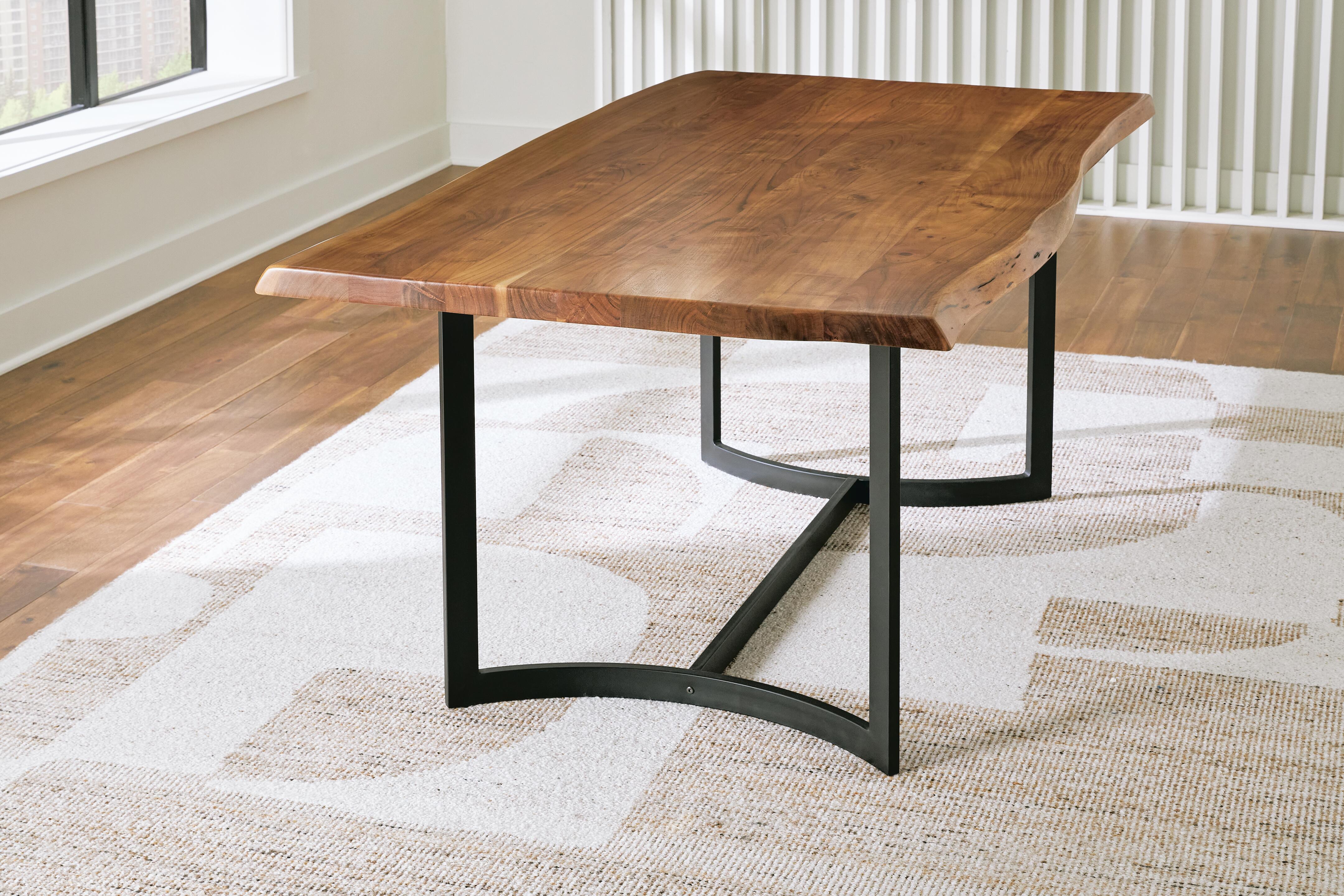 Click here for Fortmaine Dining Table  Brown/Black  Wood/Metal prices