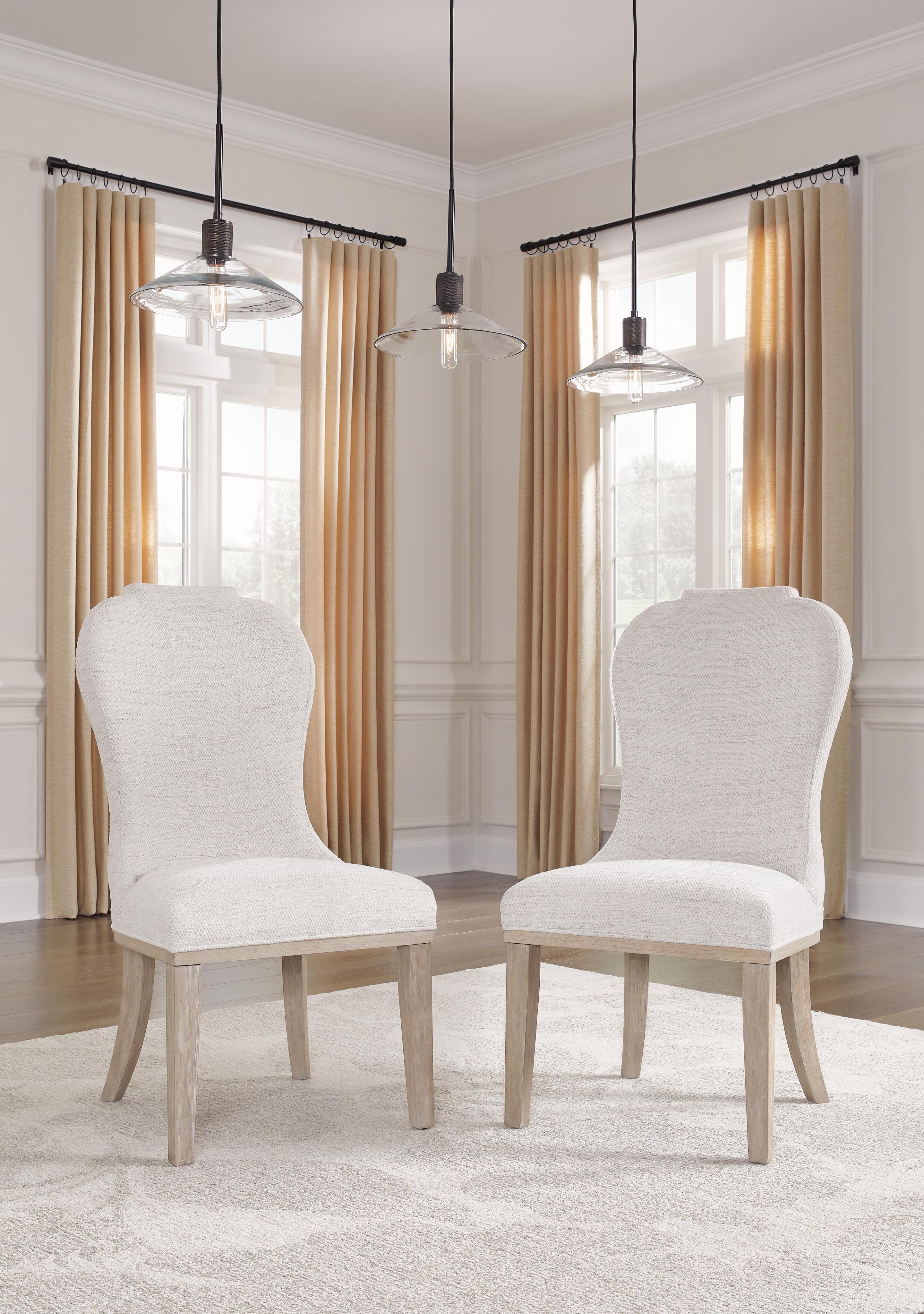 Click here for Jorlaina Dining Chair  White/Light Gray prices