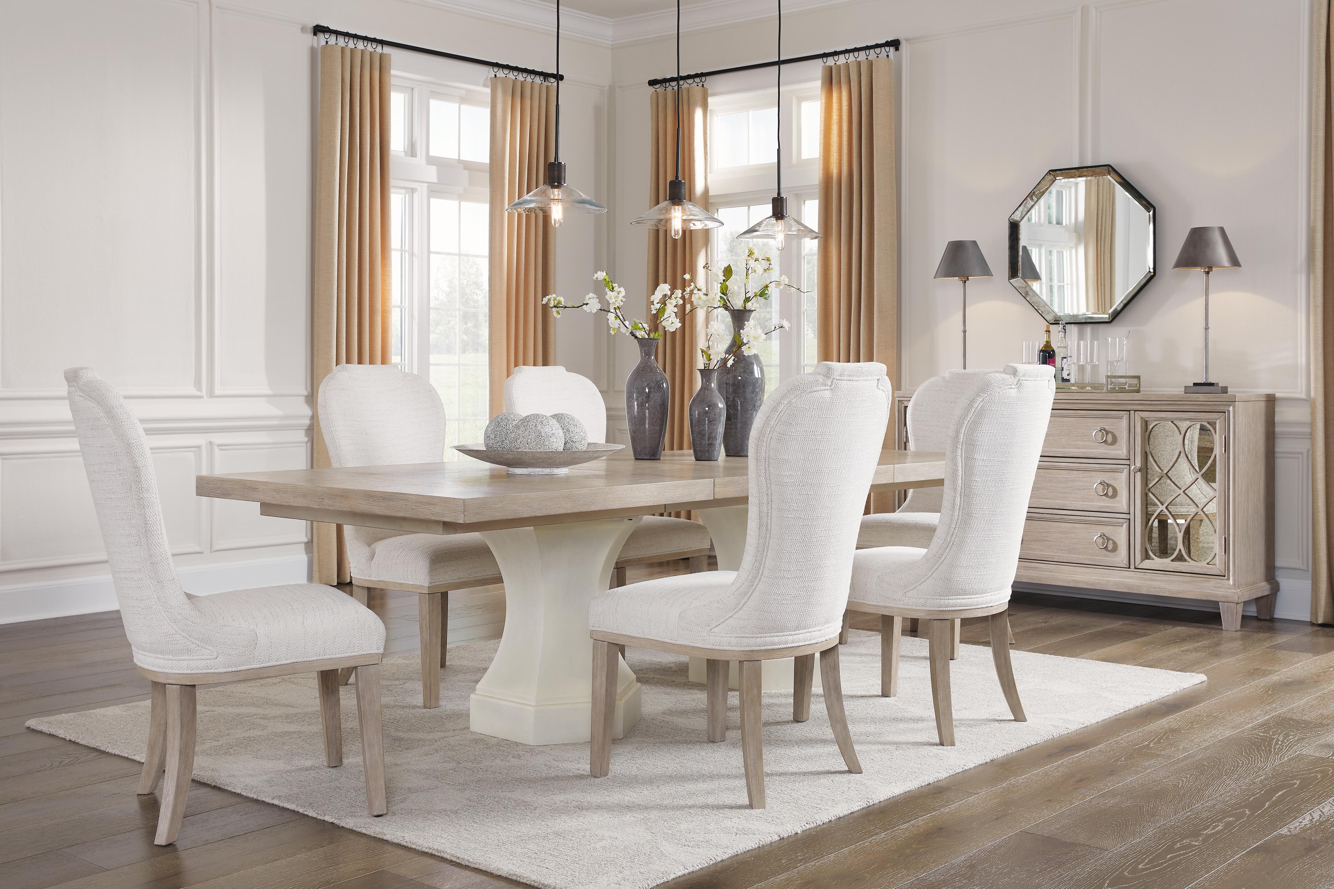 Click here for Jorlaina Dining Table and 6 Chairs  Light Grayish... prices