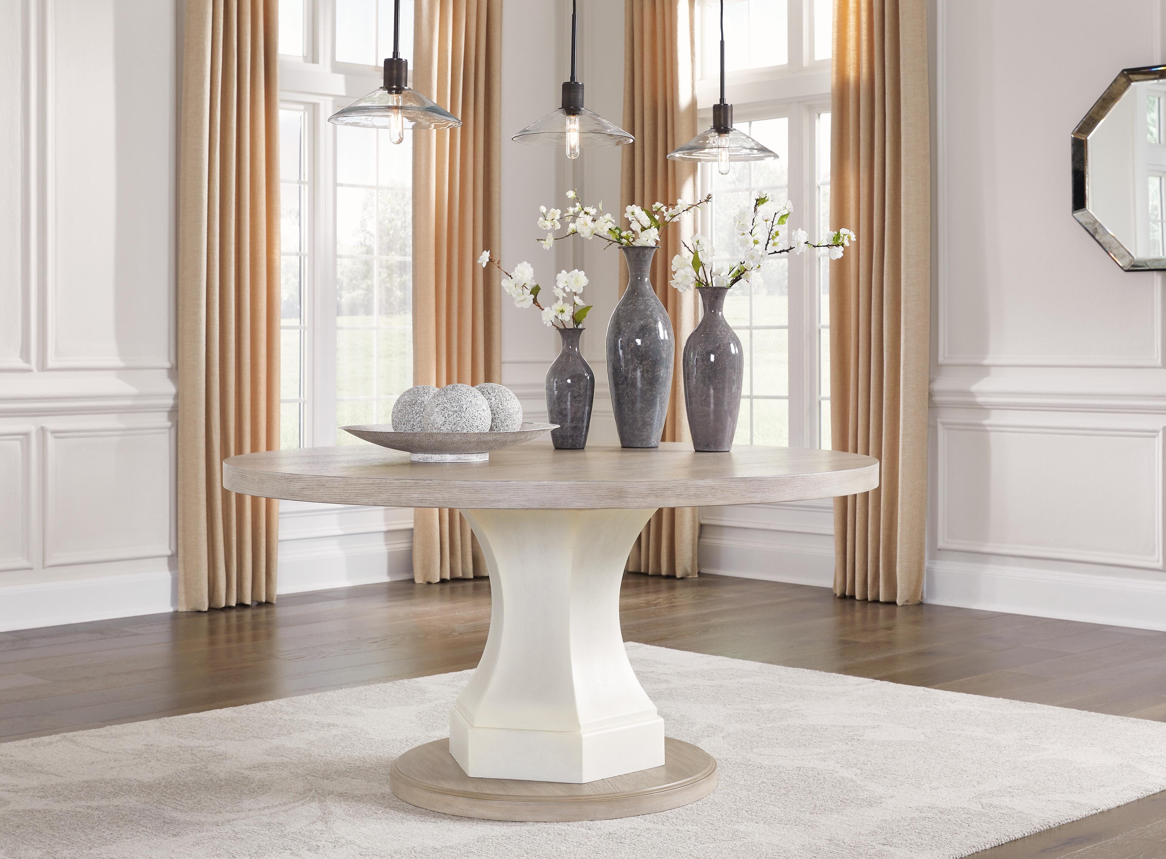 Click here for Jorlaina Round Dining Table  Light Grayish Brown... prices