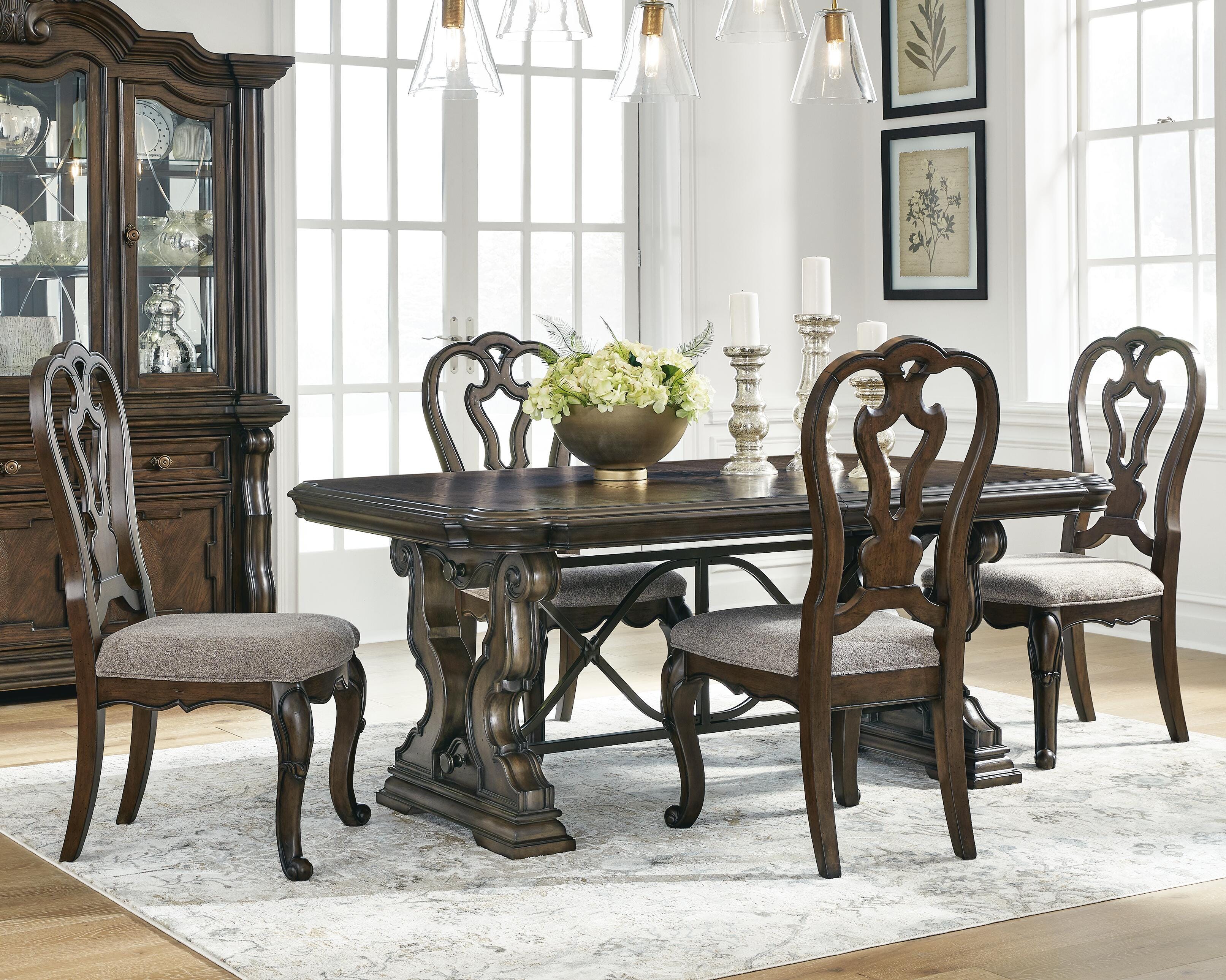 Click here for Maylee Dining Table and 4 Chairs  Dark Brown prices