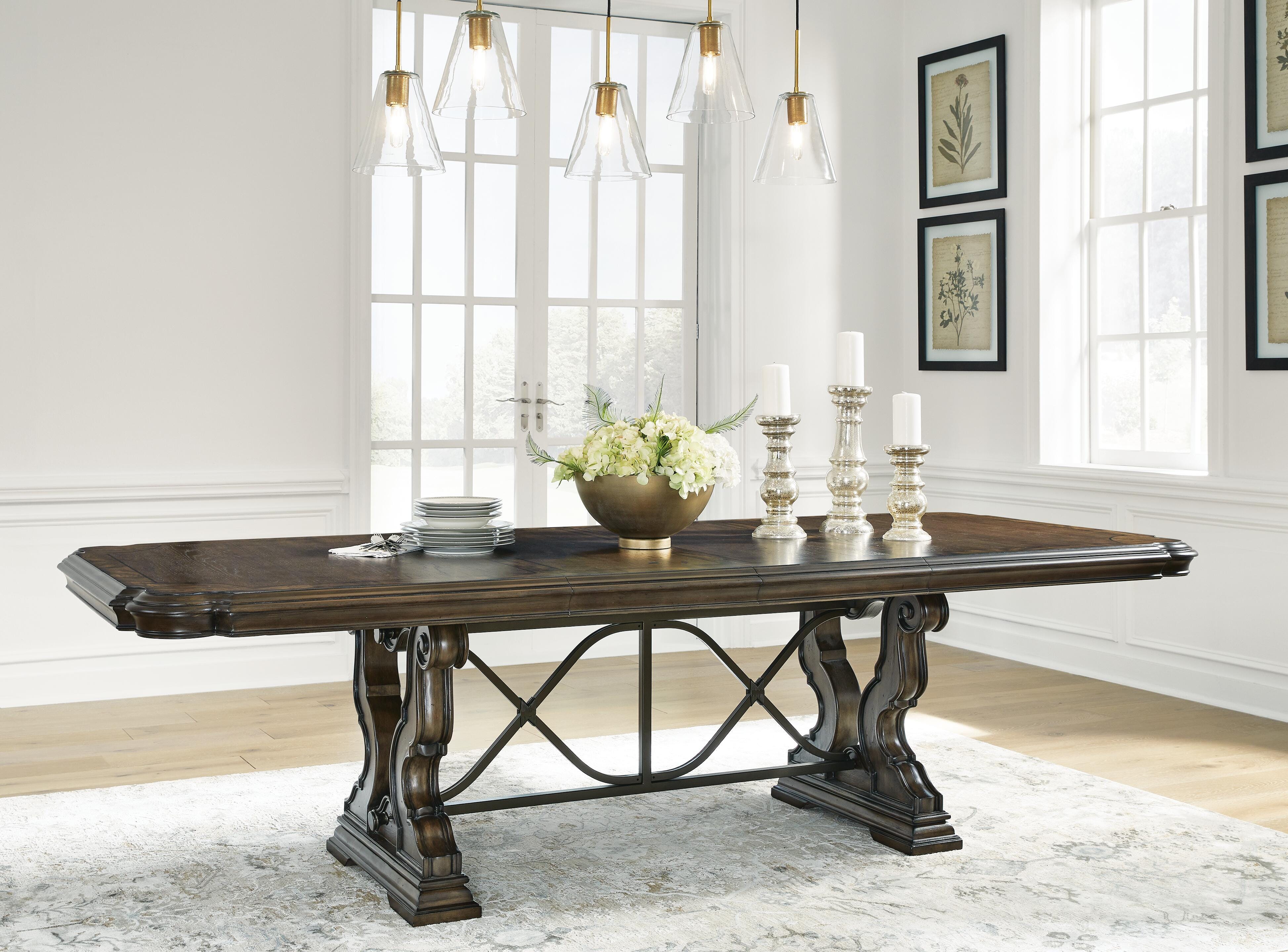 Click here for Maylee 72-90 Extendable Dining Table  Dark Brown... prices