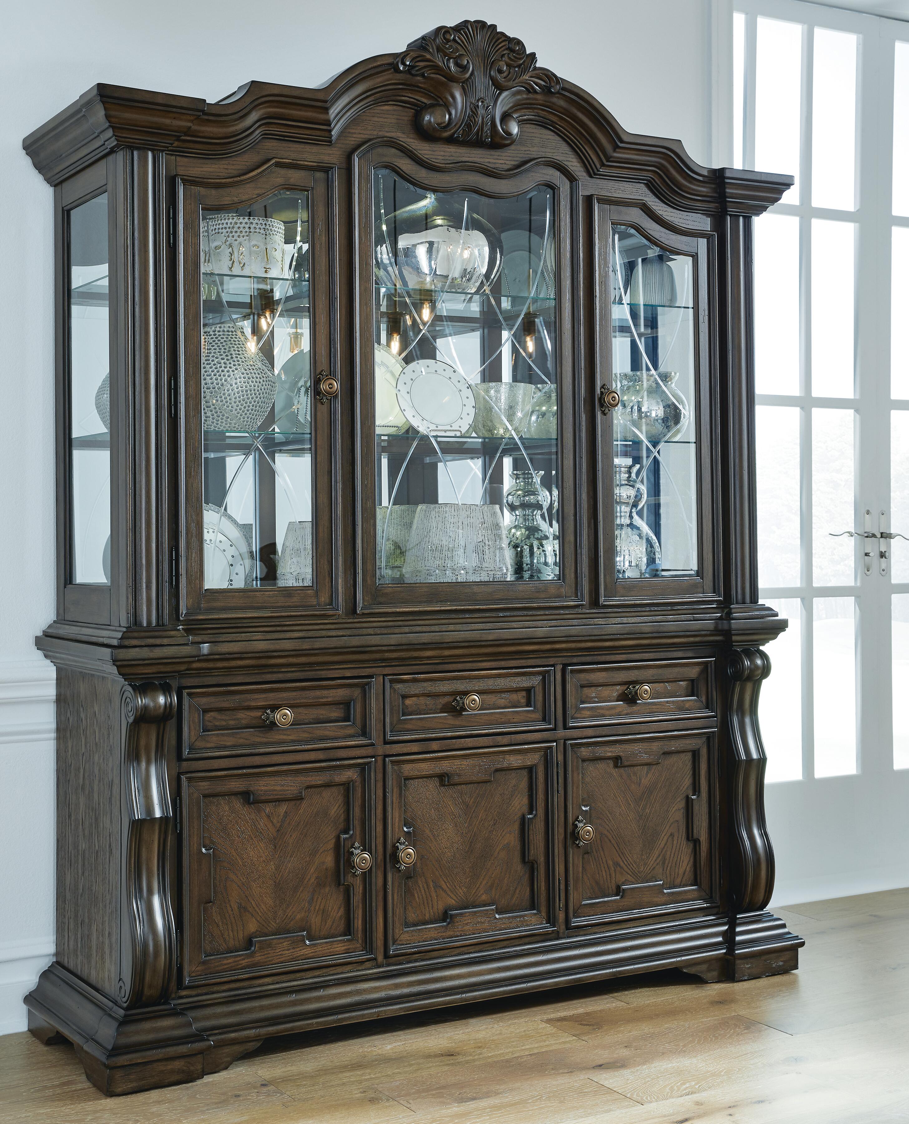 Click here for Maylee Dining Buffet and Hutch  Dark Brown prices