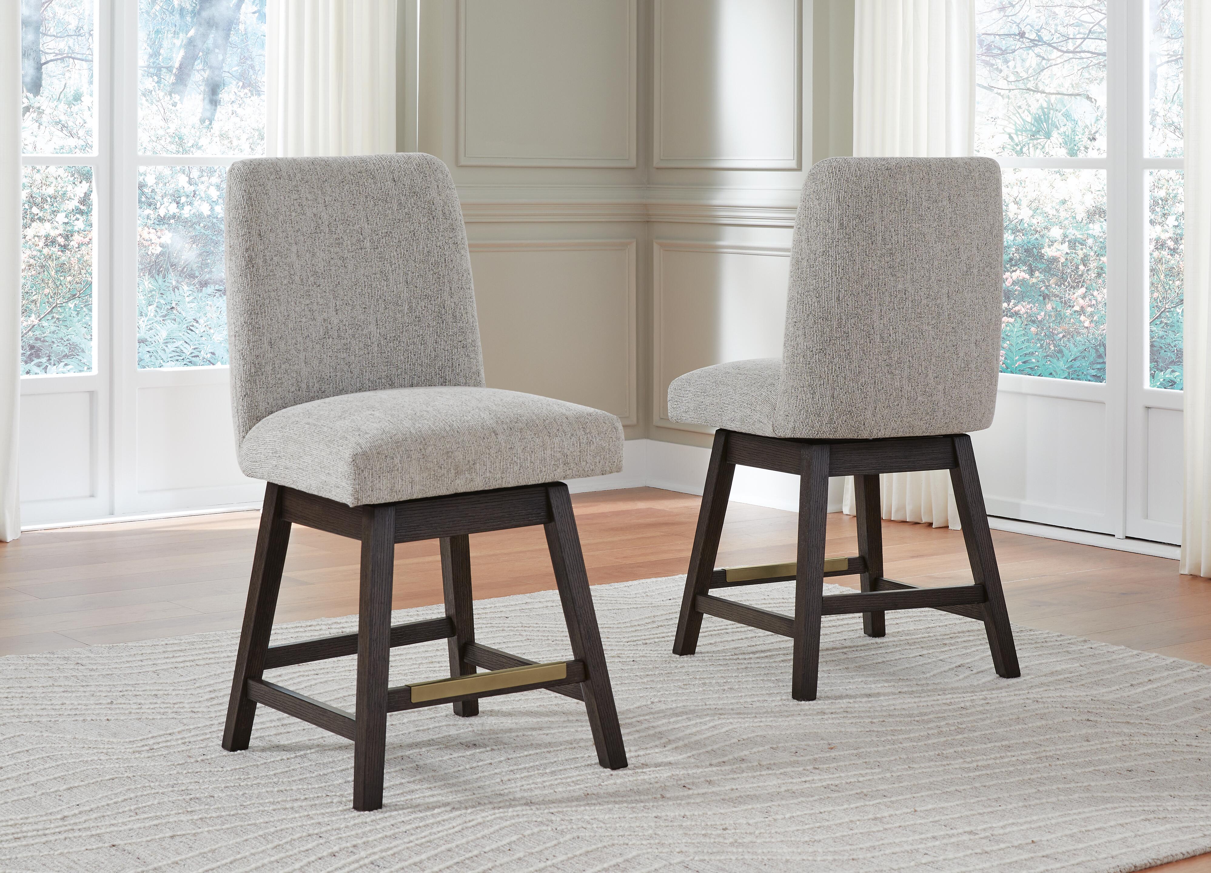 Click here for Burkhaus Counter Height Barstool  Beige/Dark Brown prices