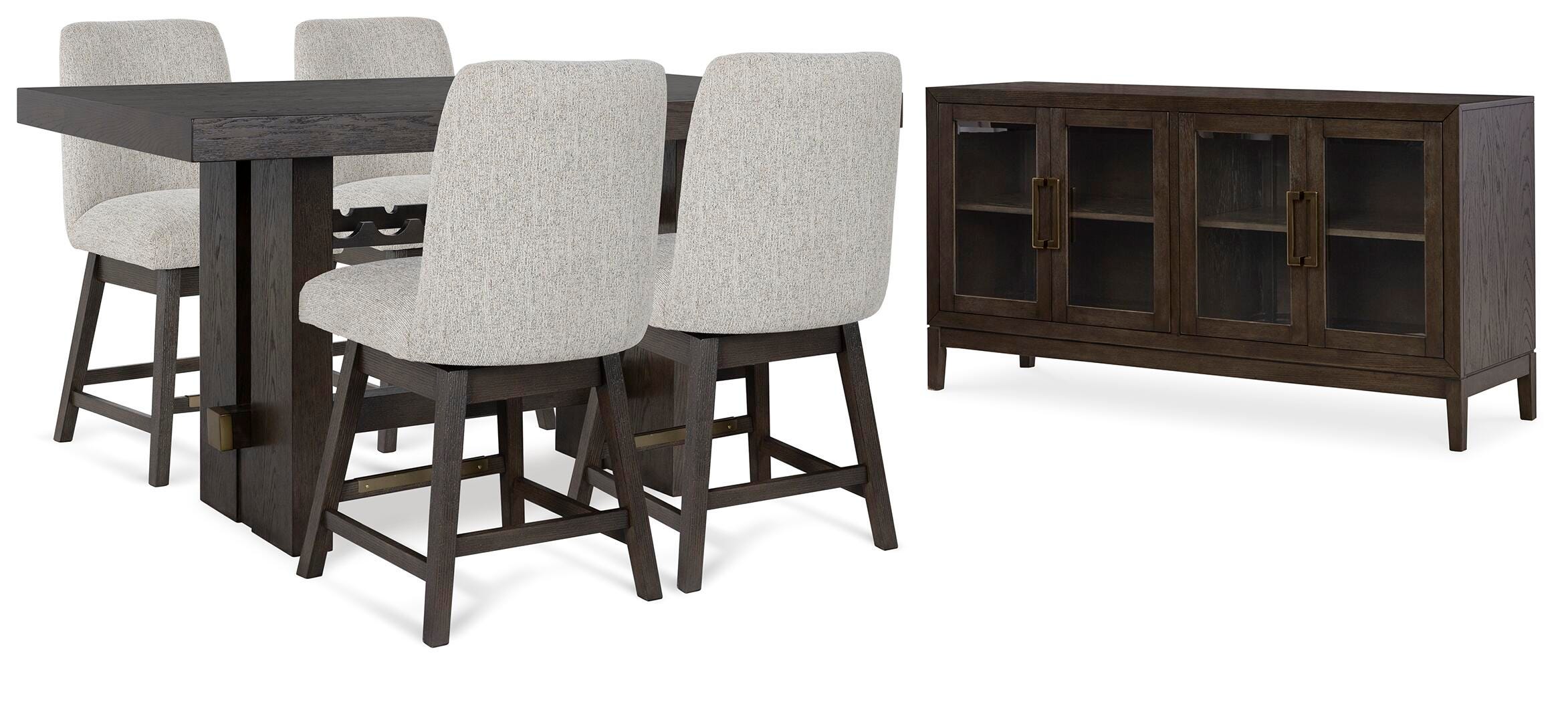 Click here for Burkhaus Counter Height Dining Table and 4 Barstoo... prices