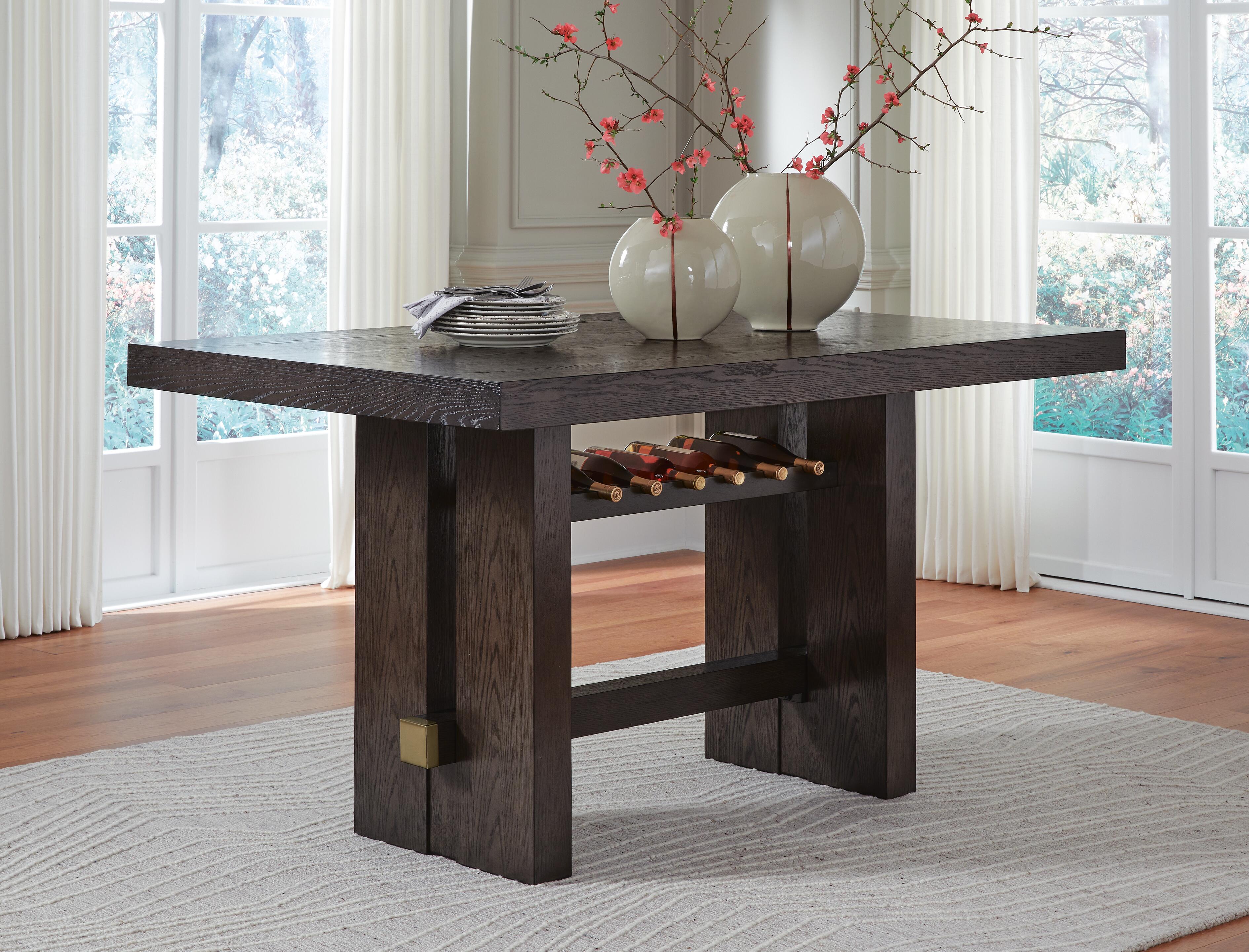 Click here for Burkhaus Counter Height Dining Table  Dark Brown... prices