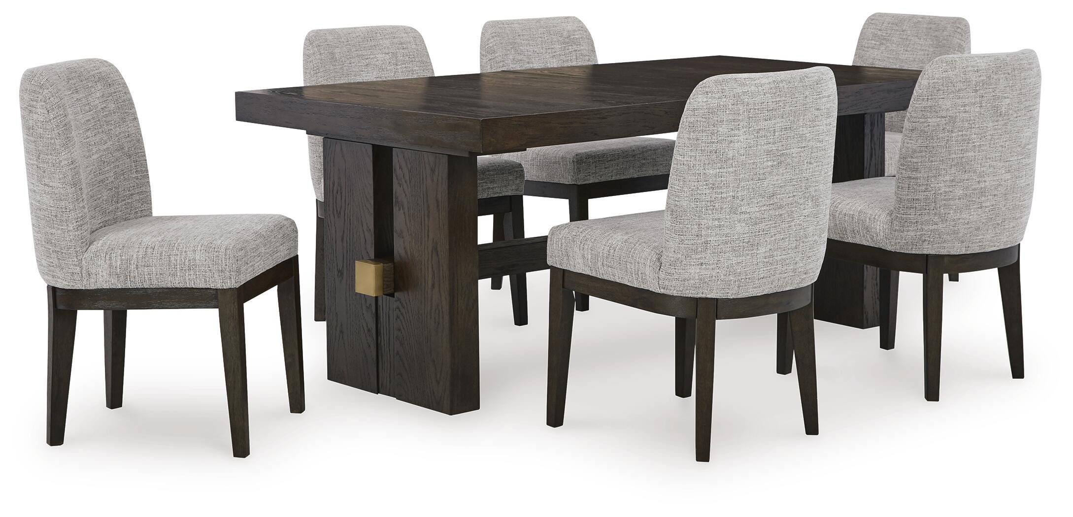 Click here for Burkhaus Dining Table and 6 Chairs  Dark Brown prices