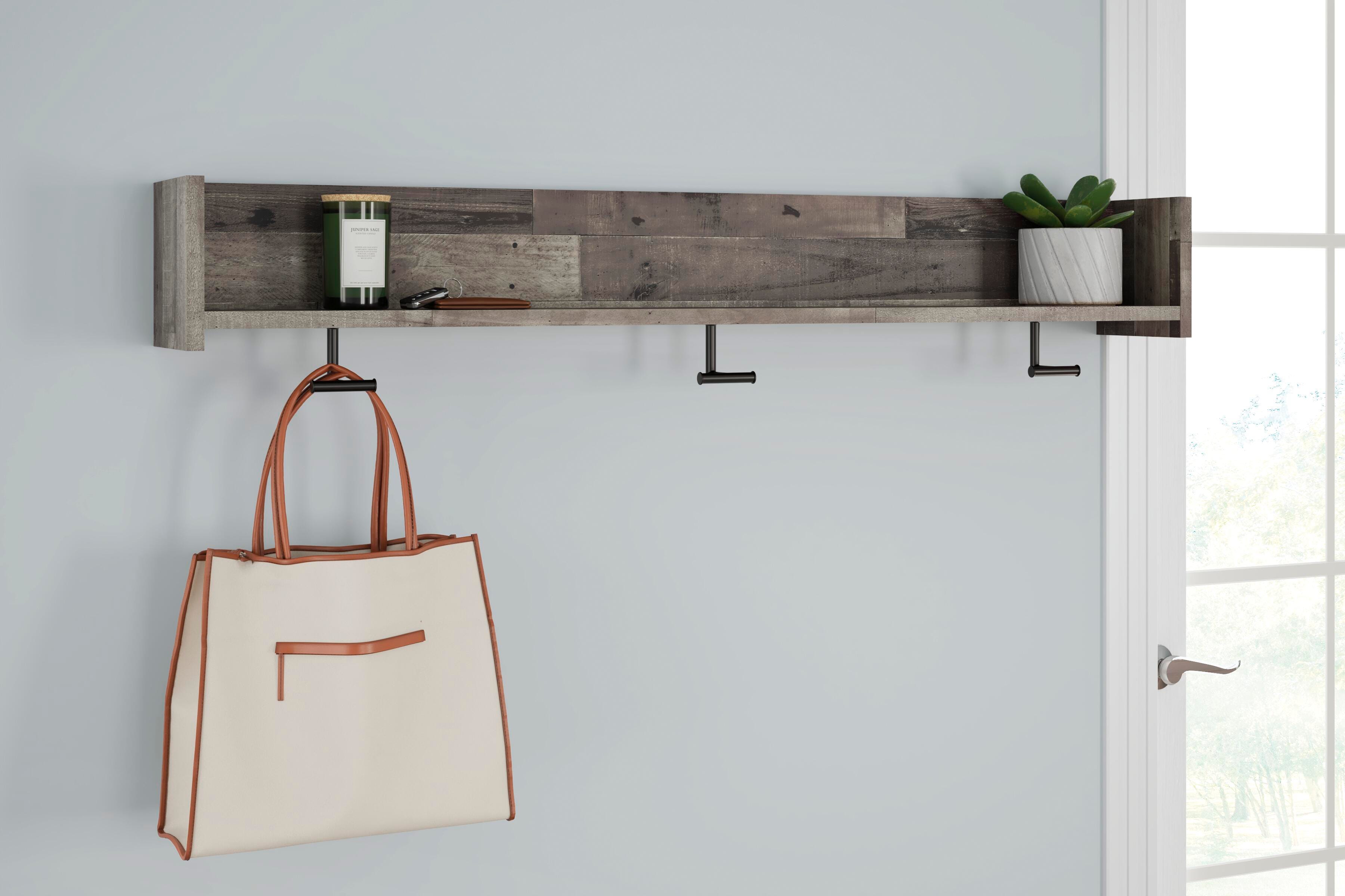 Click here for Neilsville Wall Mounted Coat Rack with Shelf and 3... prices