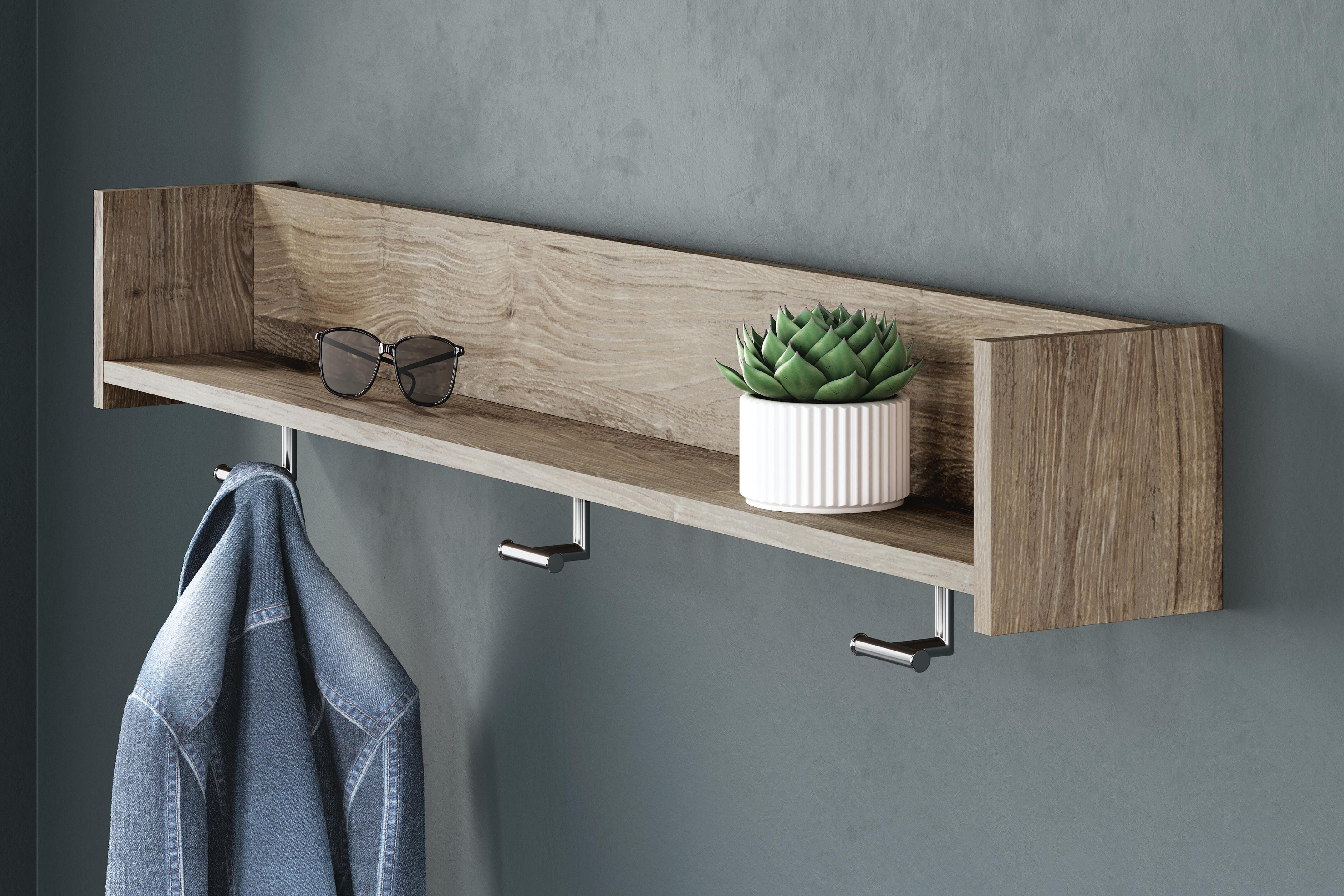Click here for Oliah Wall Mounted Coat Rack with Shelf and 3 Hook... prices