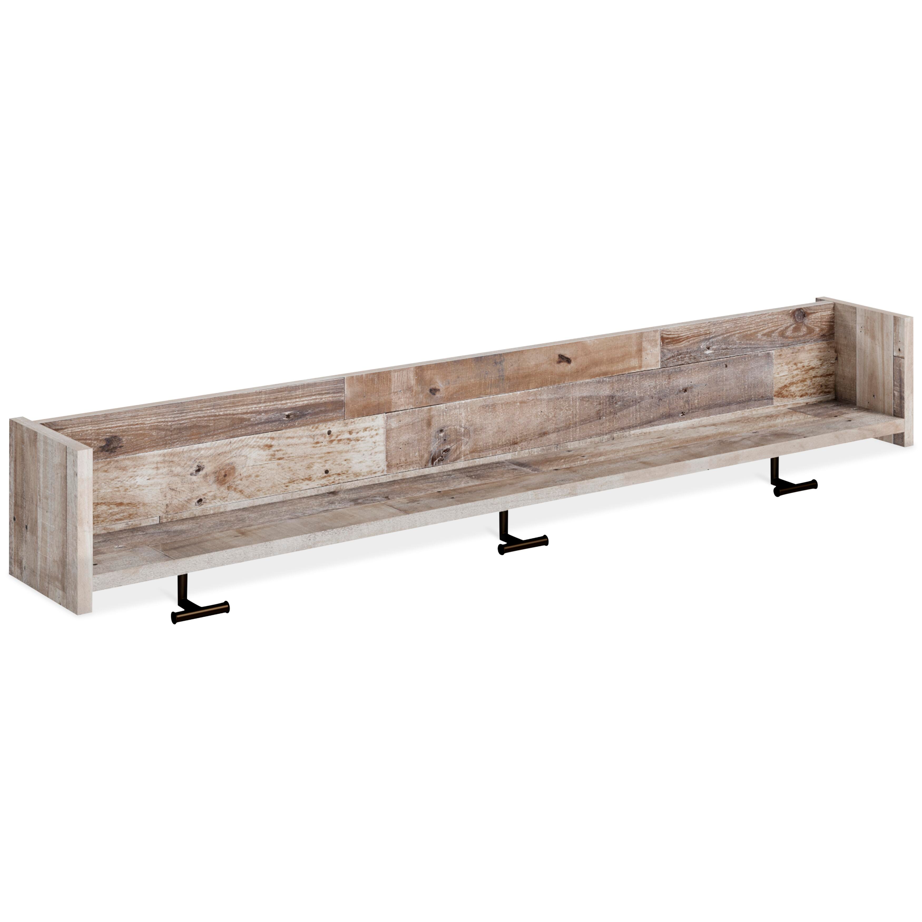 Click here for Neilsville Wall Mounted Coat Rack with Shelf and 3... prices