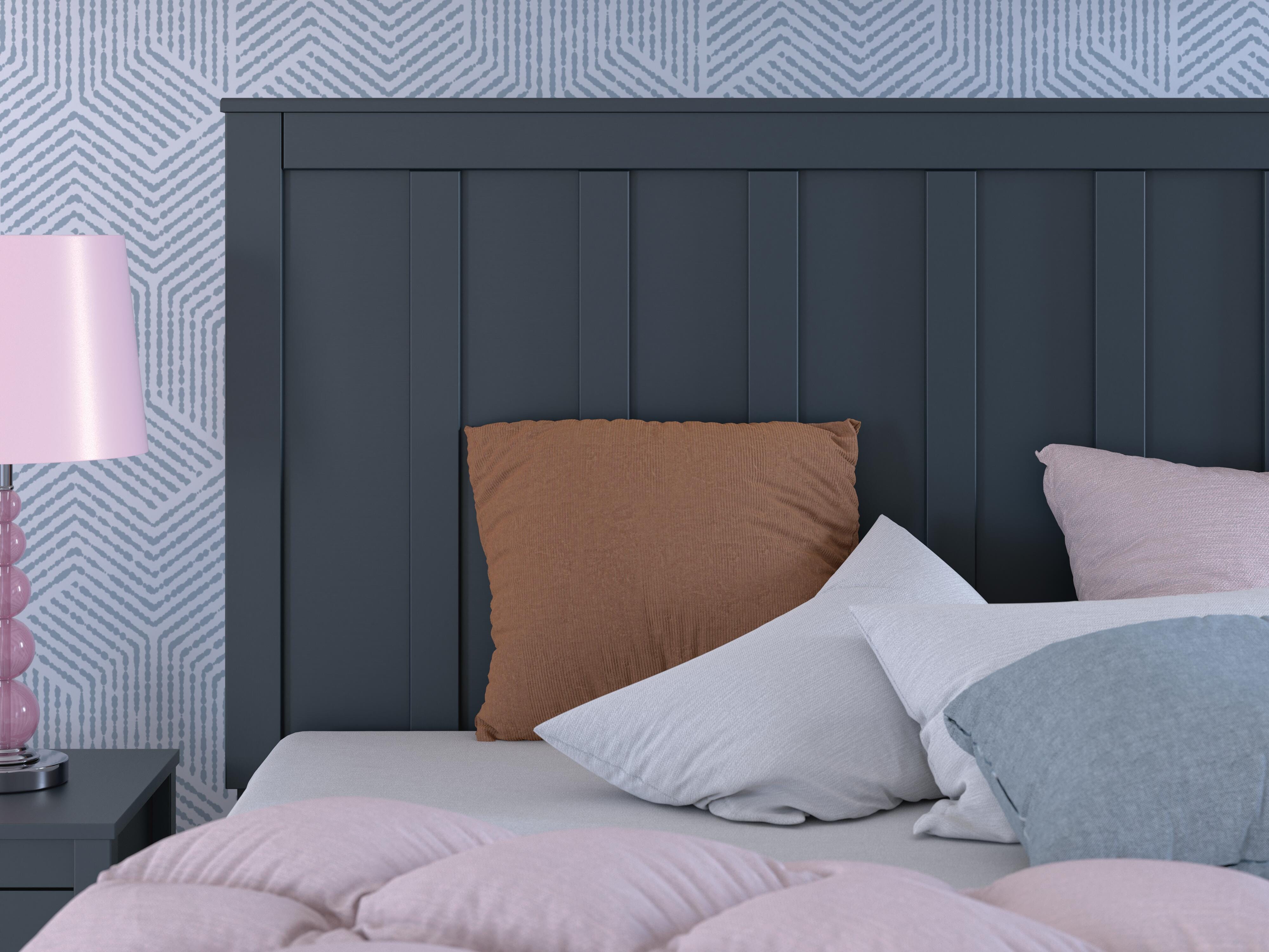 Click here for Simmenfort Full Panel Headboard  Navy Blue prices