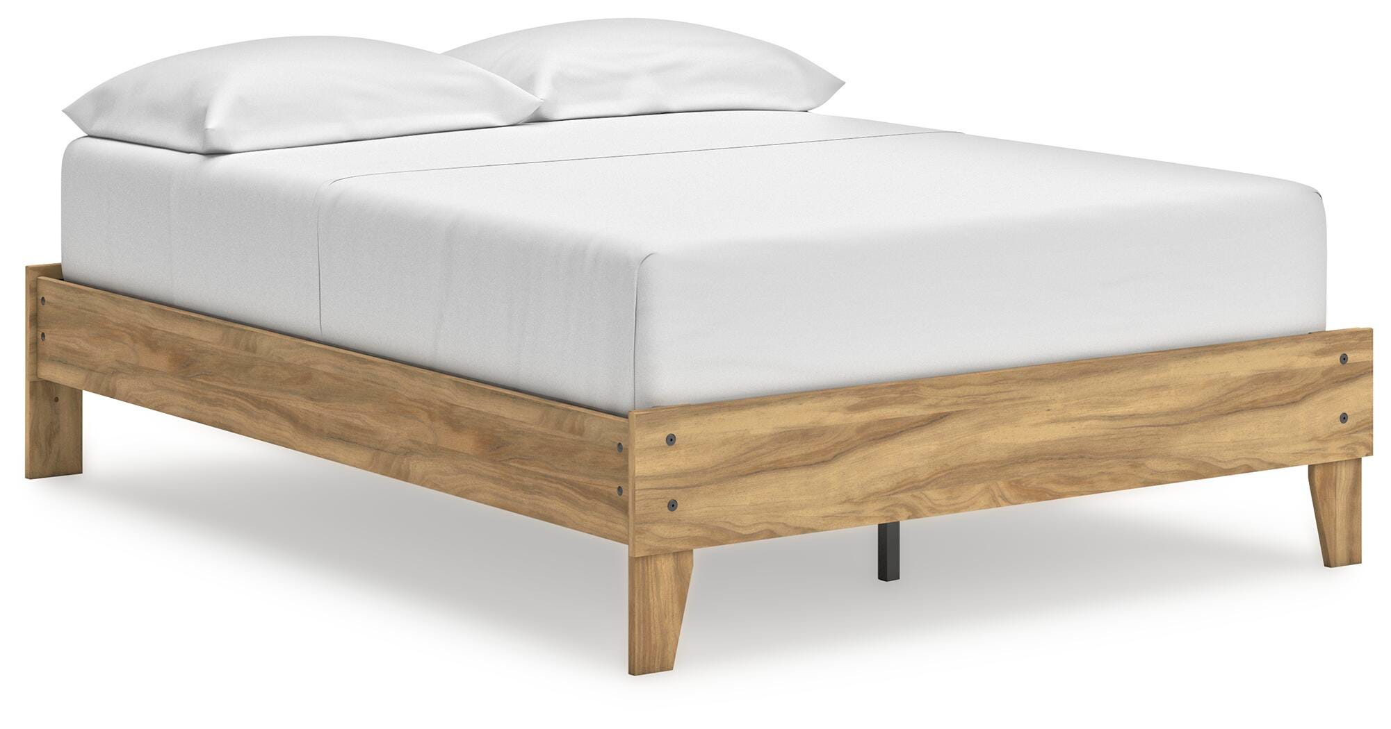 Click here for Bermacy Full Platform Bed  Light Brown prices