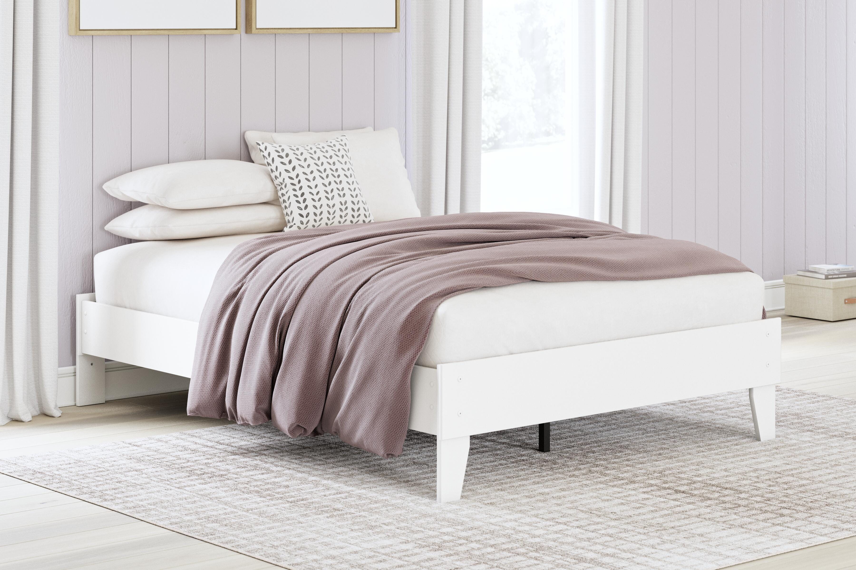 Click here for Hallityn Full Platform Bed  White prices