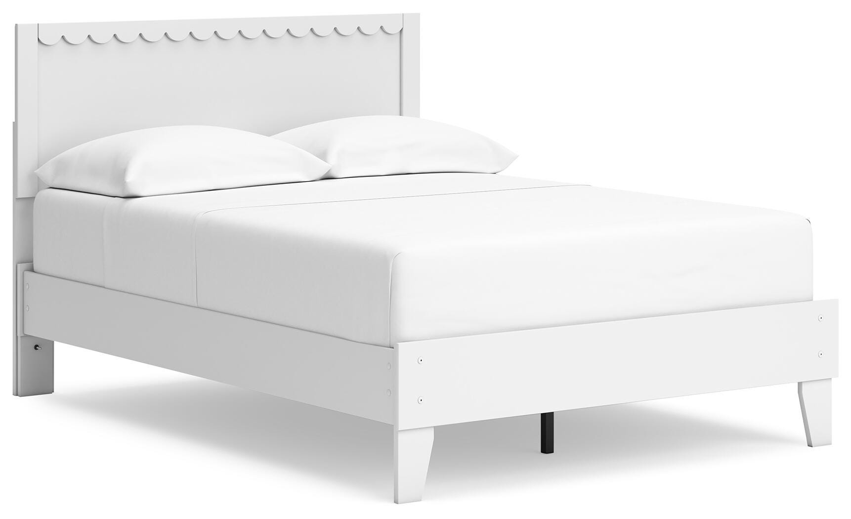 Click here for Hallityn Full Panel Platform Bed  White prices