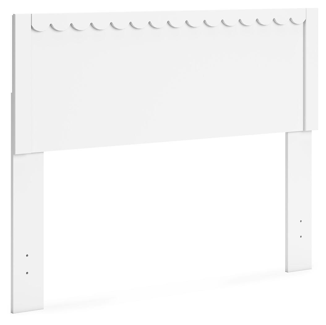 Click here for Hallityn Full Panel Headboard  White prices