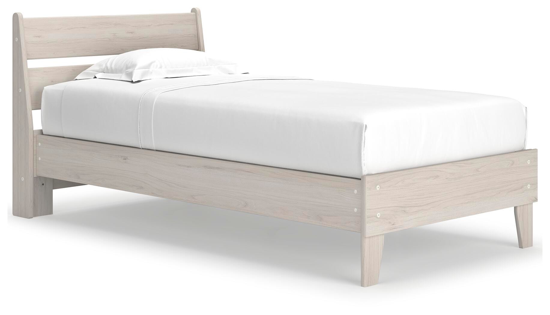 Click here for Socalle Twin Panel Platform Bed  Natural prices
