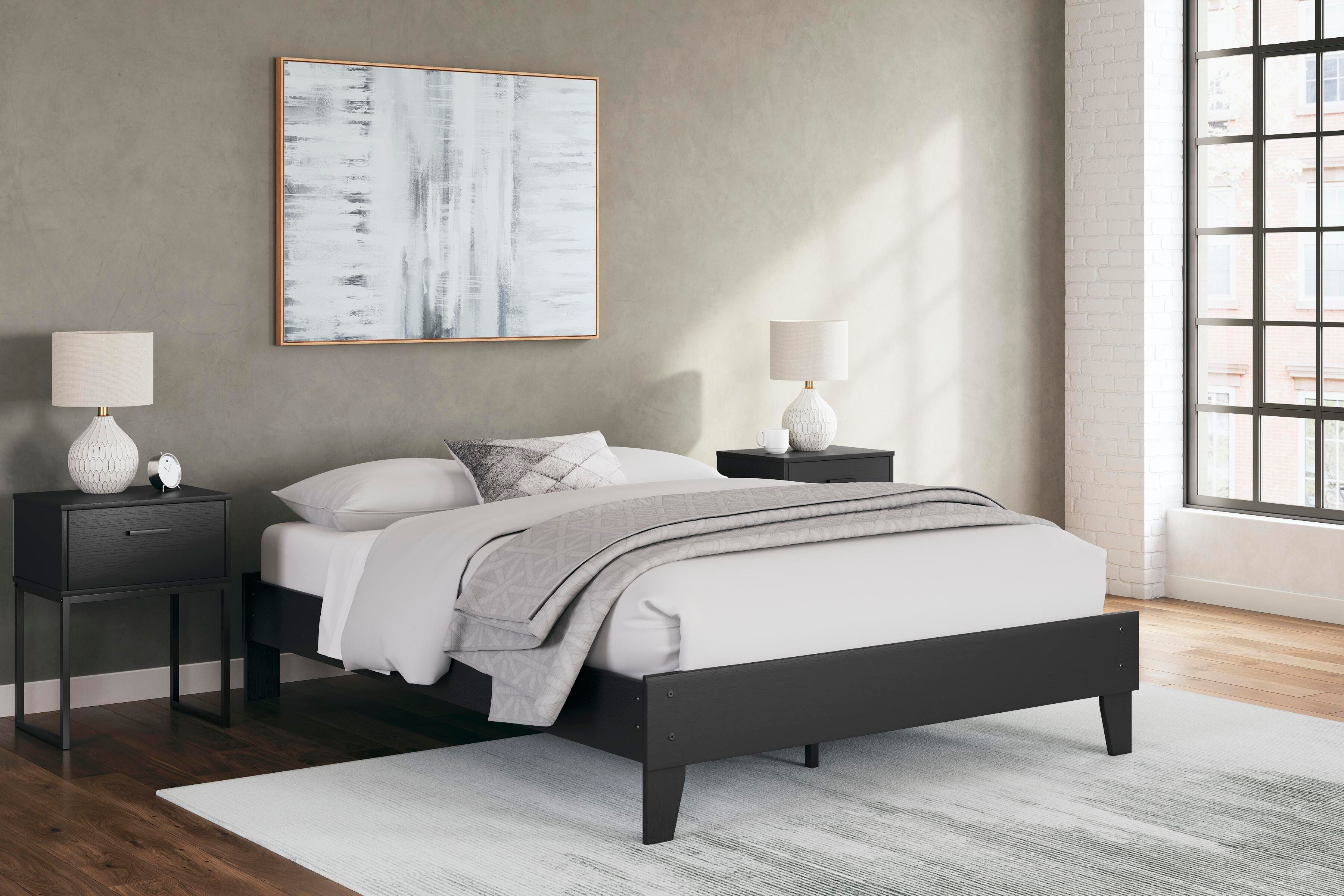 Click here for Socalle Platform Bed  Black prices