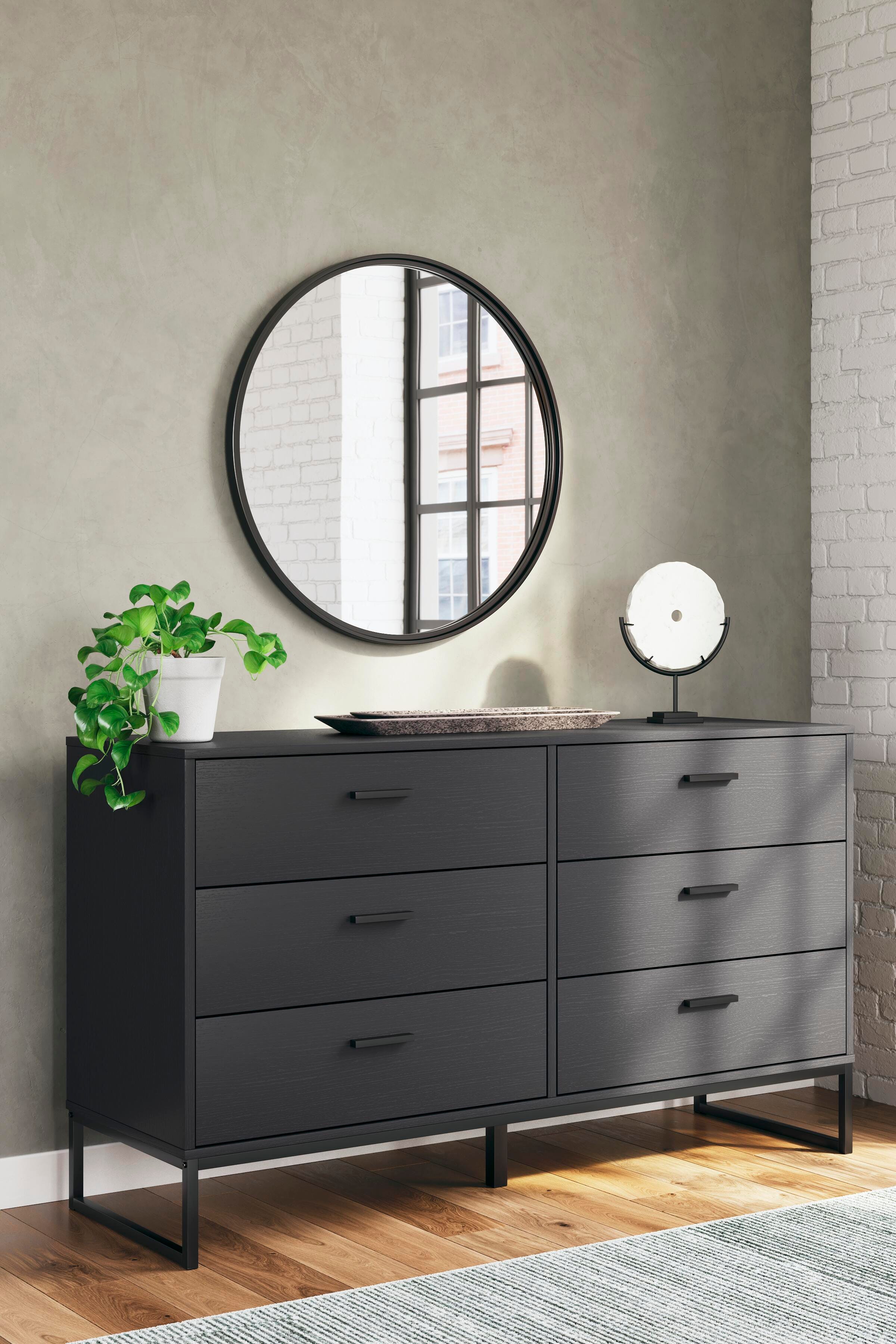 Click here for Socalle 6 Drawer Dresser  Black prices