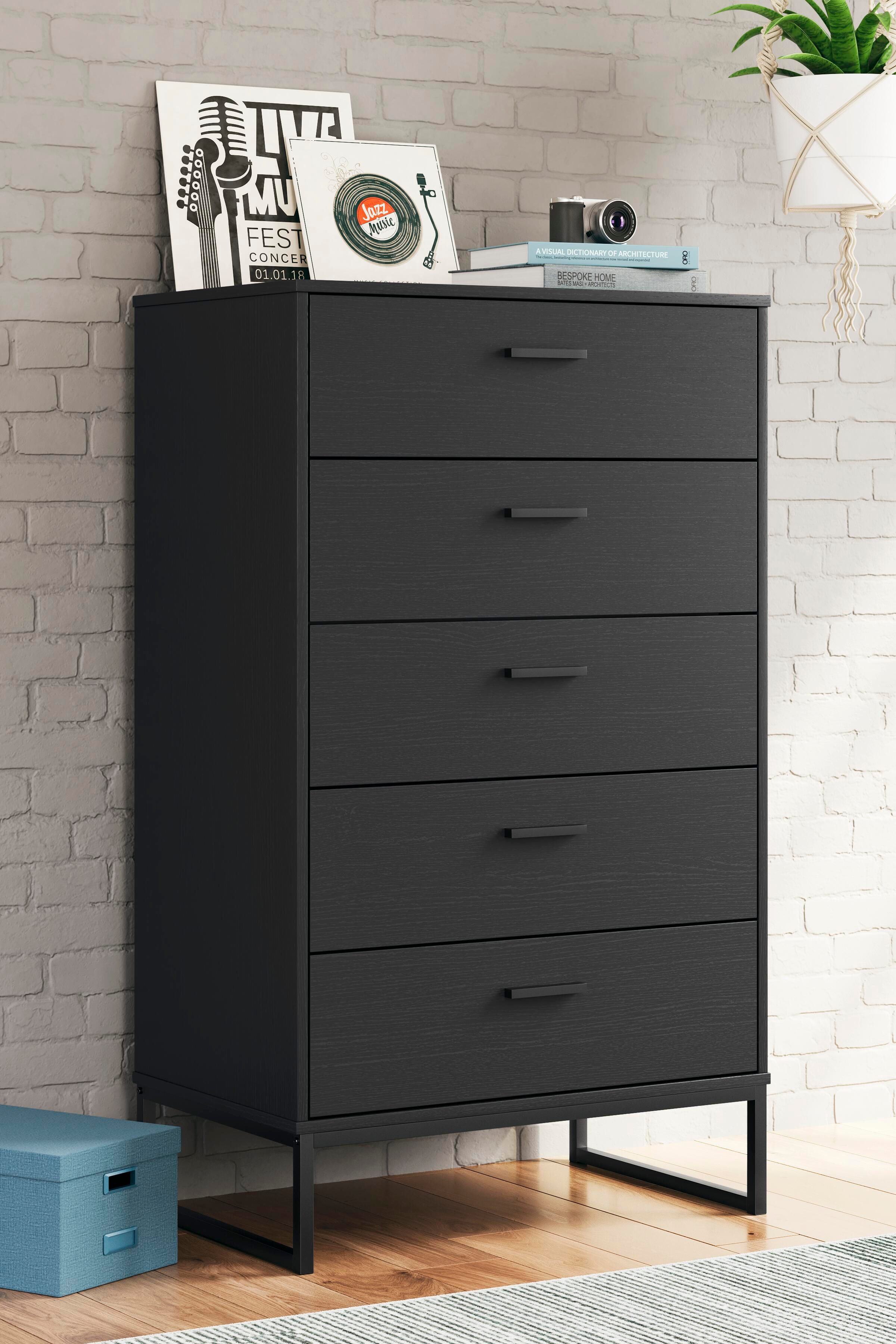 Click here for Socalle 5 Drawer Chest of Drawers  Black prices