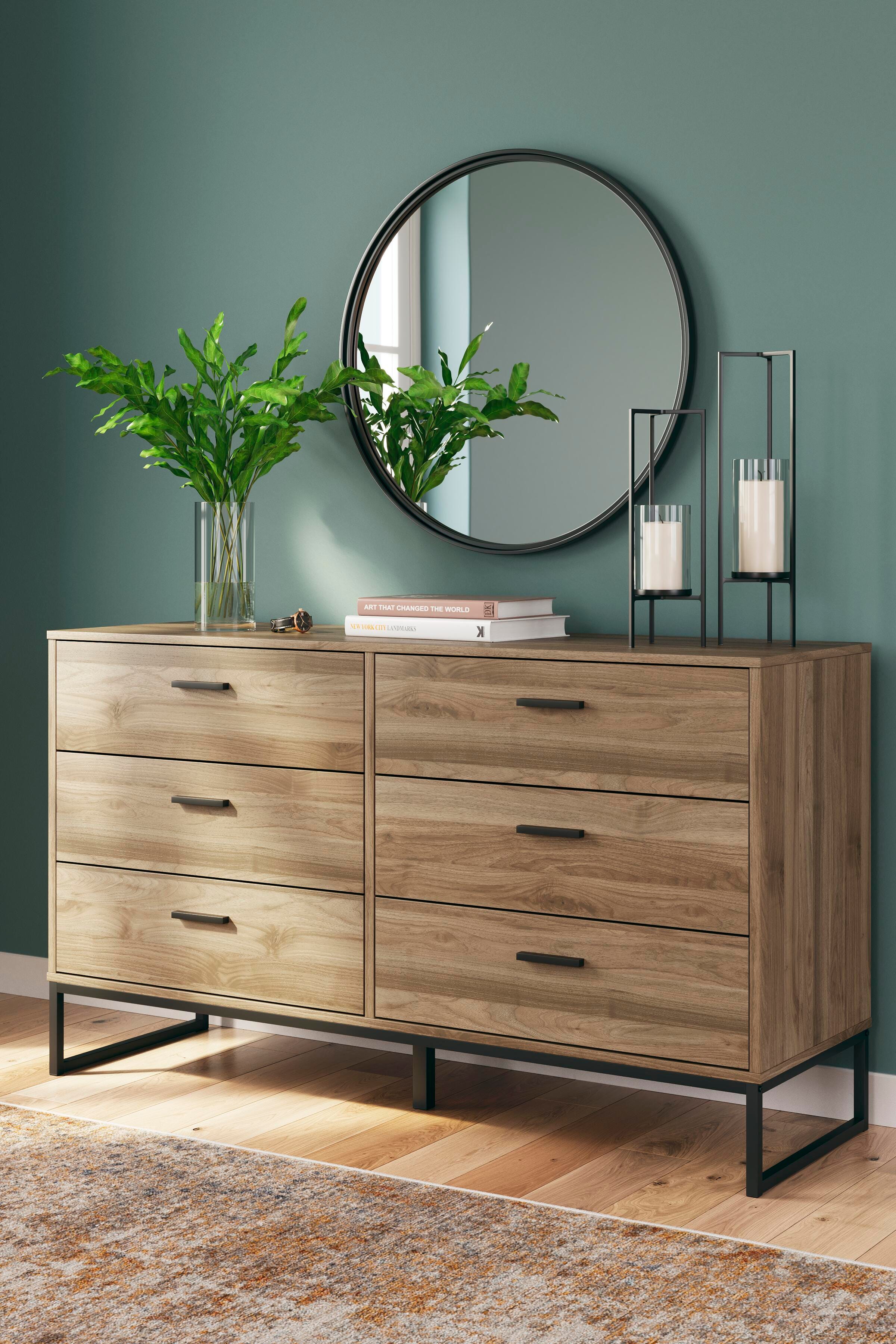 Click here for Deanlow 6 Drawer Dresser  Honey prices