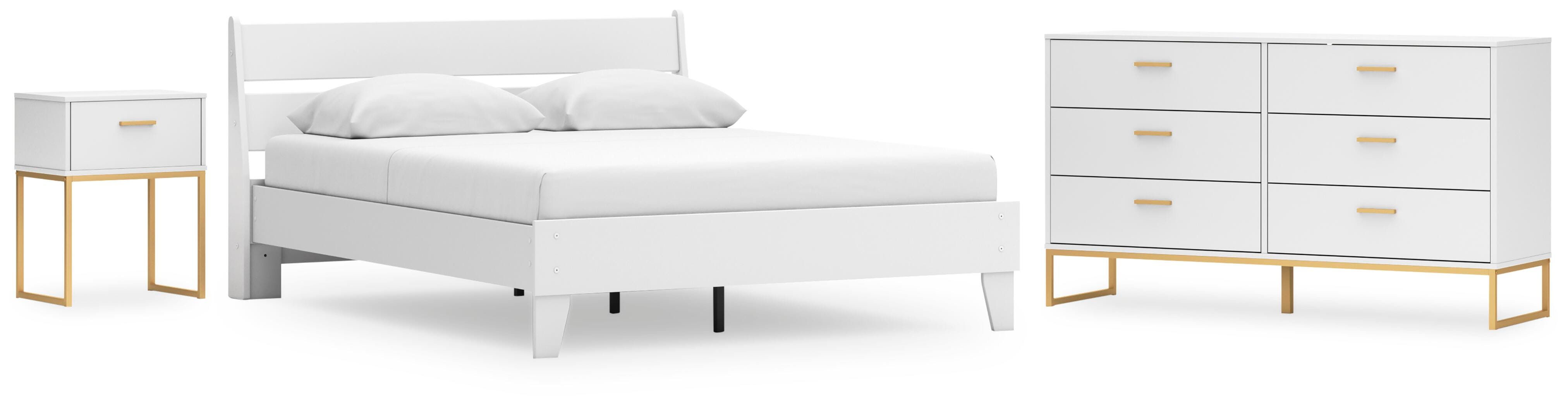Click here for Socalle Queen Panel Platform Bed with Dresser and... prices