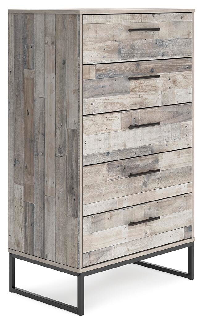 Click here for Neilsville 5 Drawer Chest of Drawers  Whitewash prices