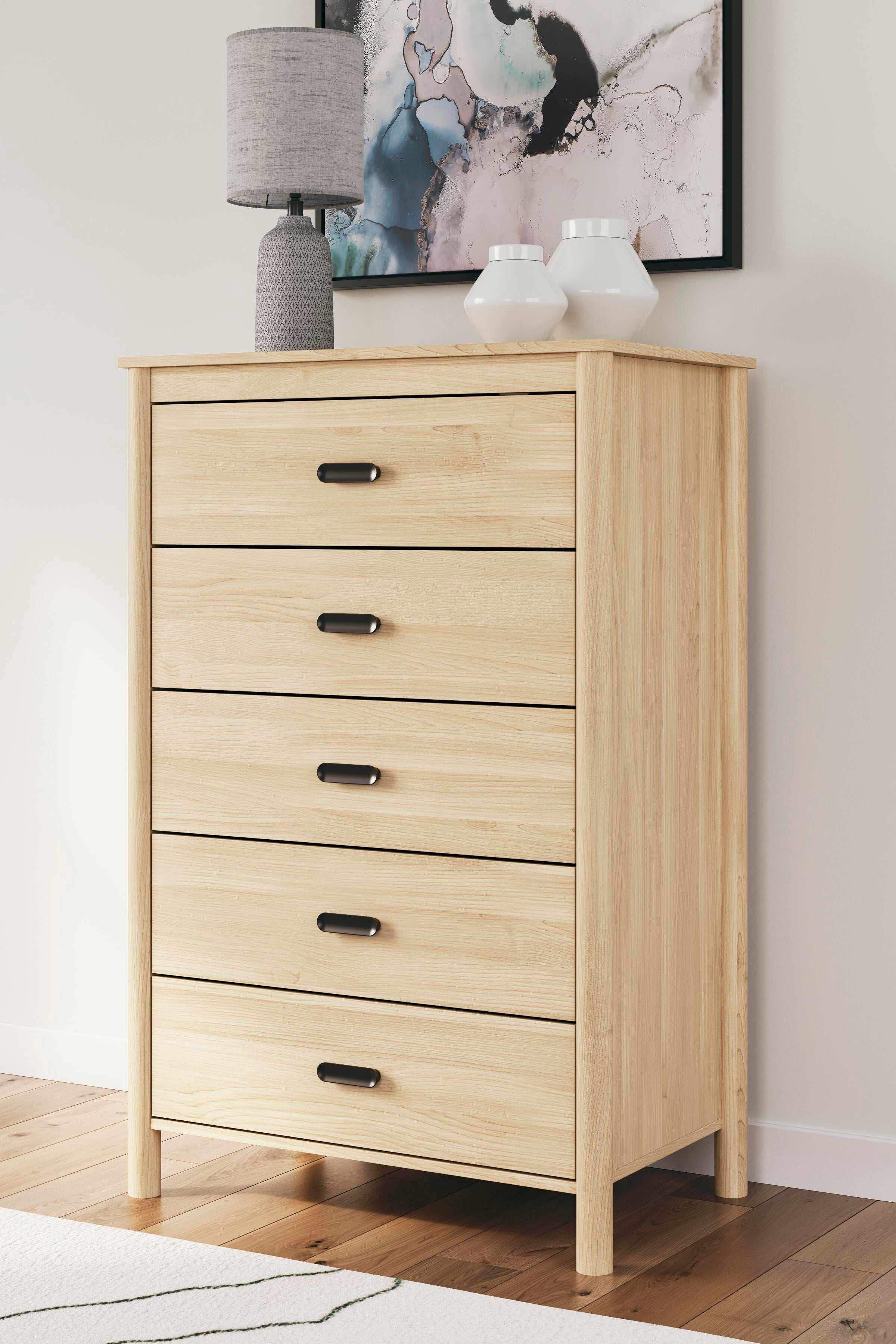 Click here for Cabinella 5 Drawer Chest of Drawers  Tan prices