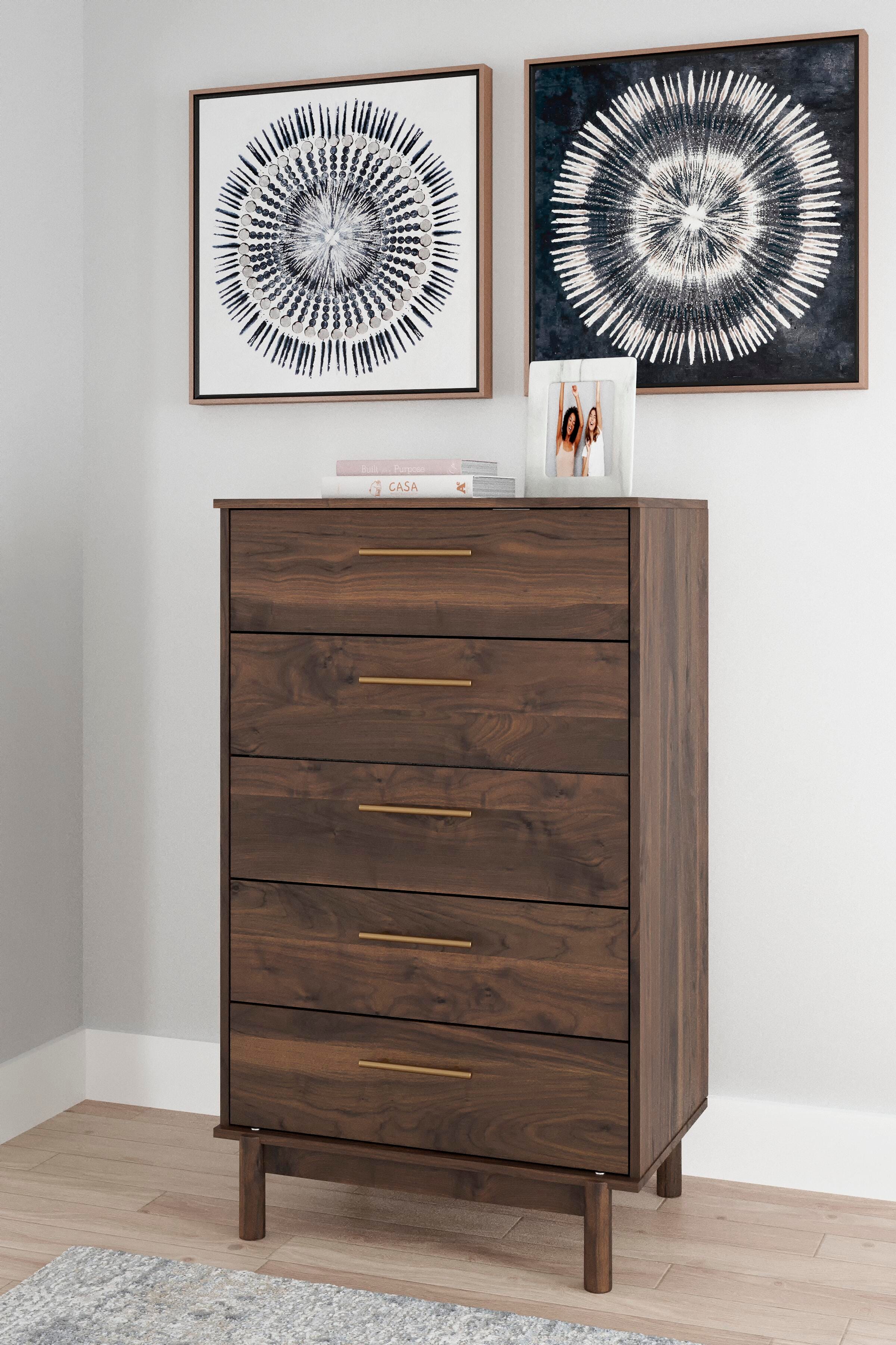 Click here for Calverson 30 5 Drawer Chest of Drawers  Mocha prices