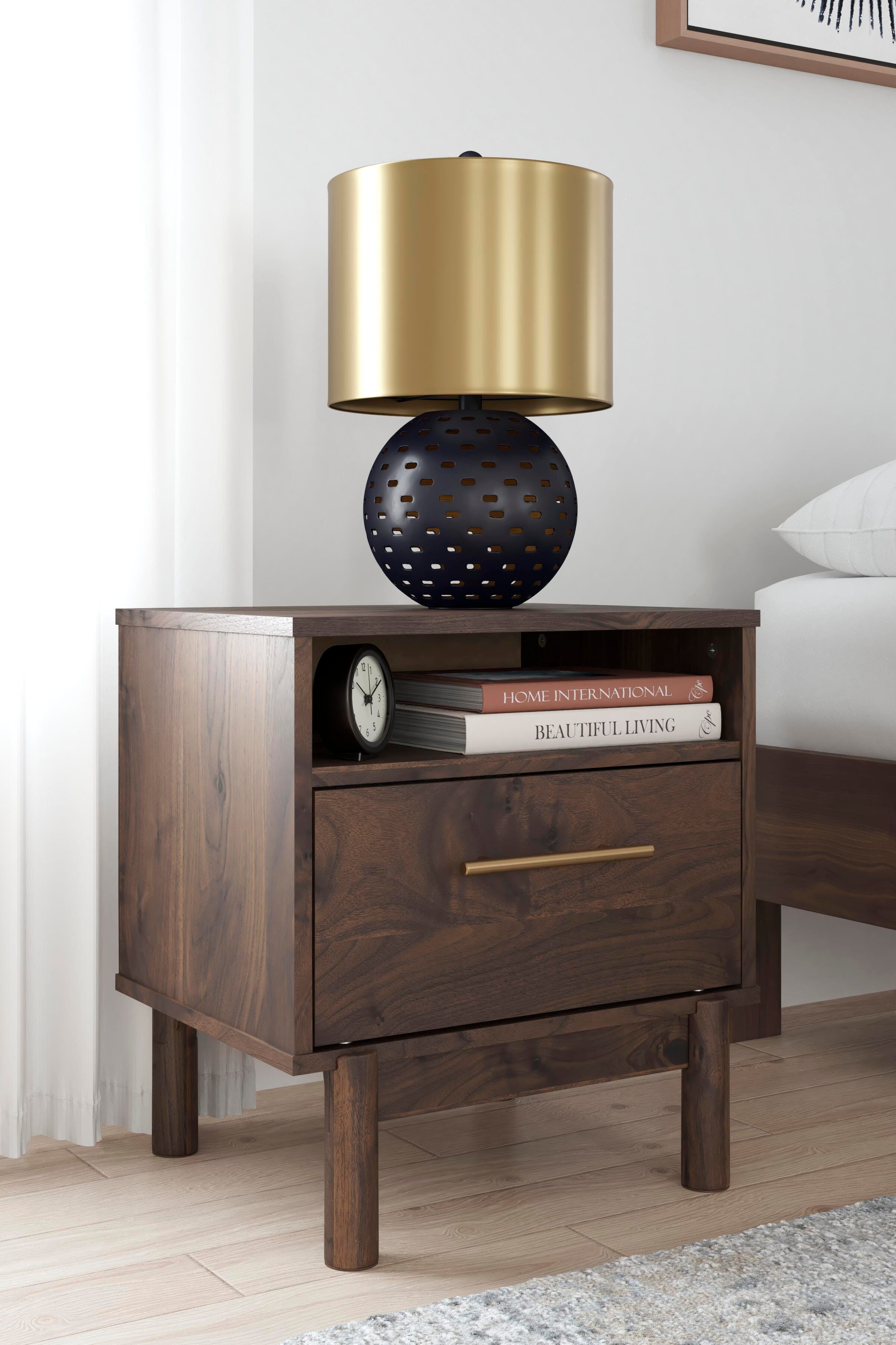 Click here for Calverson 20 1 Drawer Nightstand  Mocha prices
