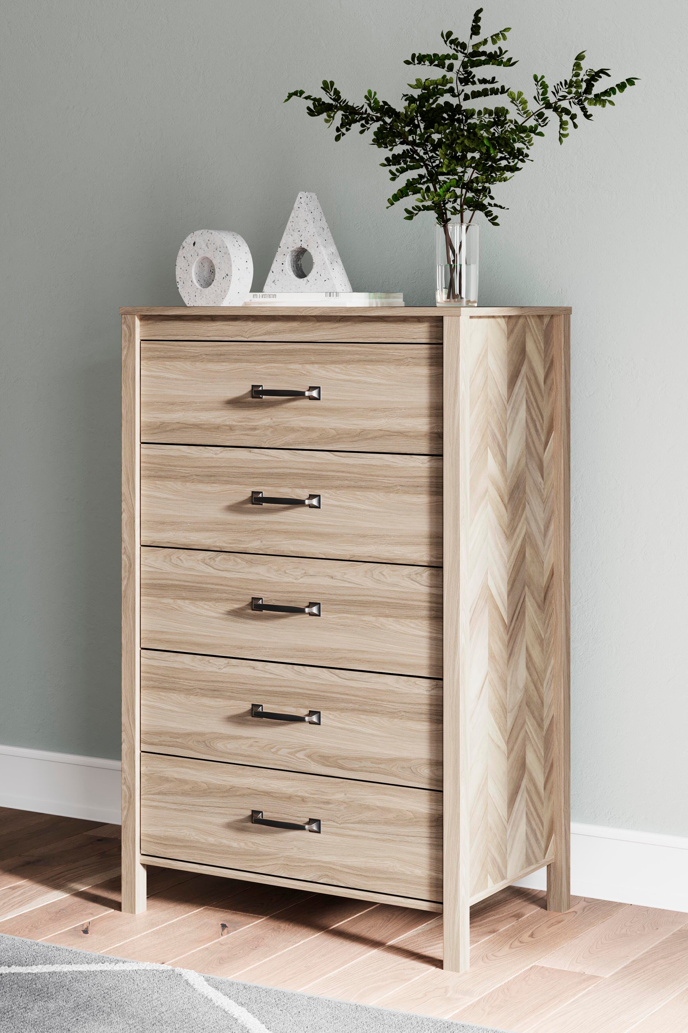 Click here for Battelle 5 Drawer Chest of Drawers  Tan prices