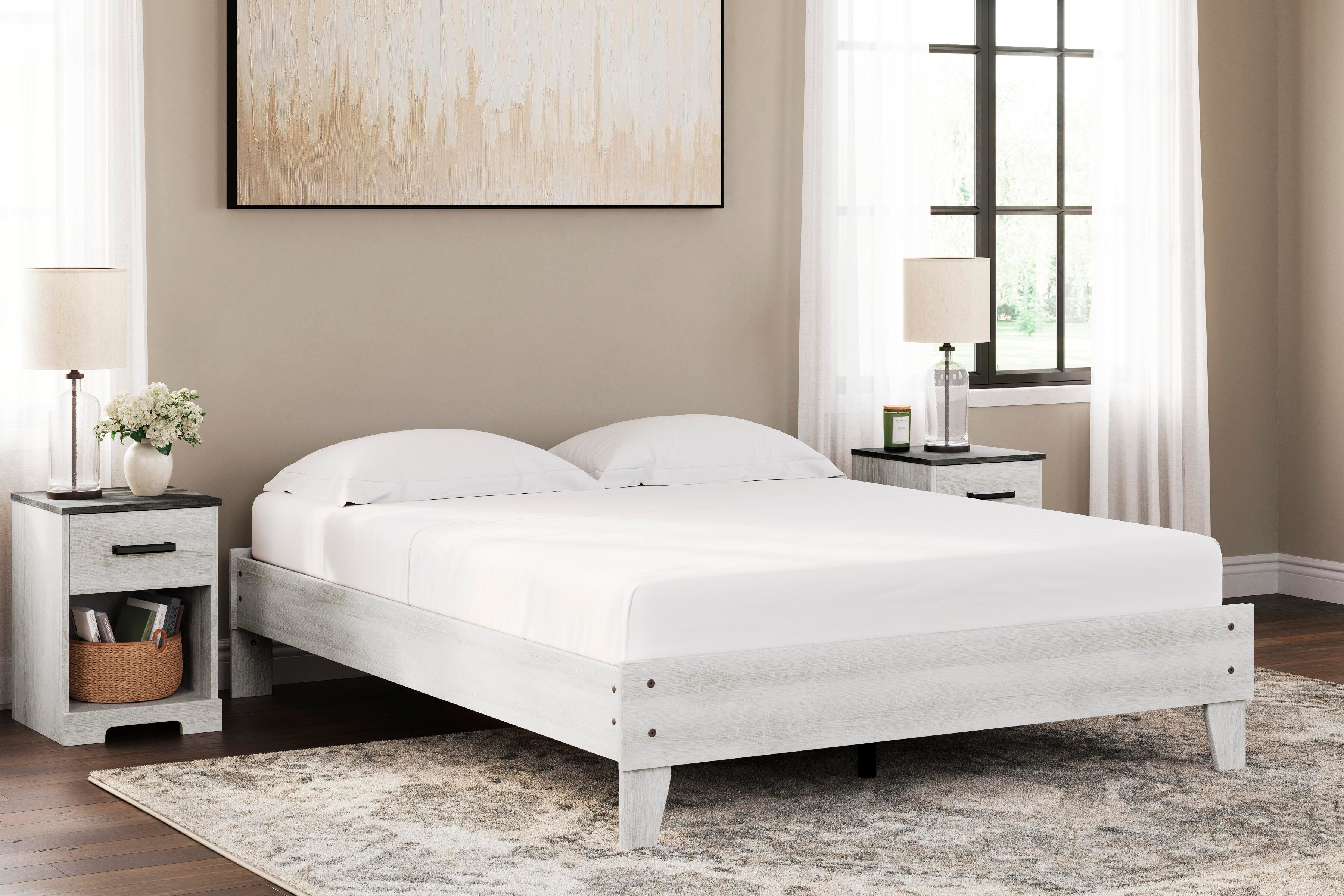 Click here for Shawburn Queen Platform Bed  Whitewash prices