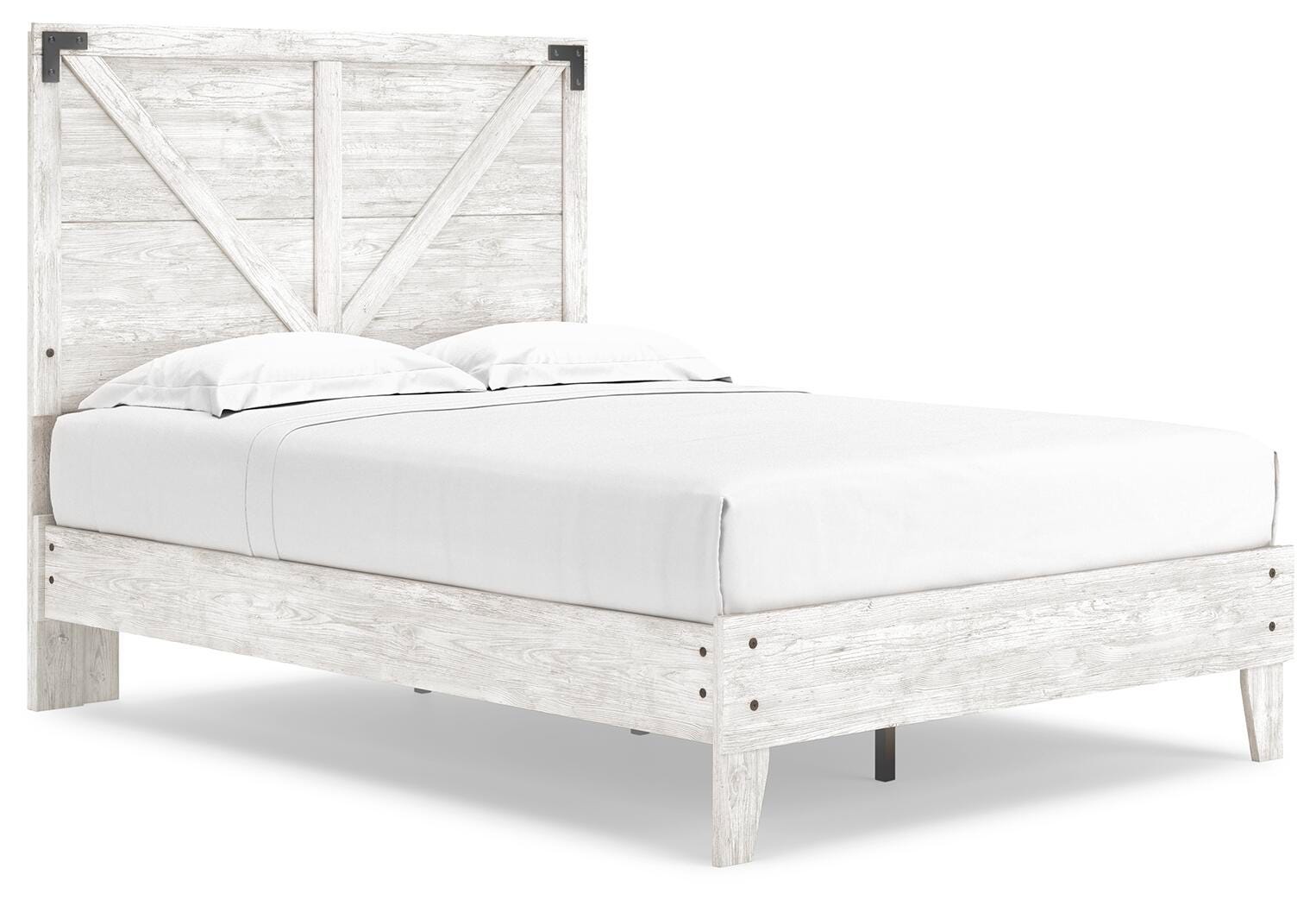 Click here for Shawburn Full Crossbuck Panel Platform Bed  White/... prices