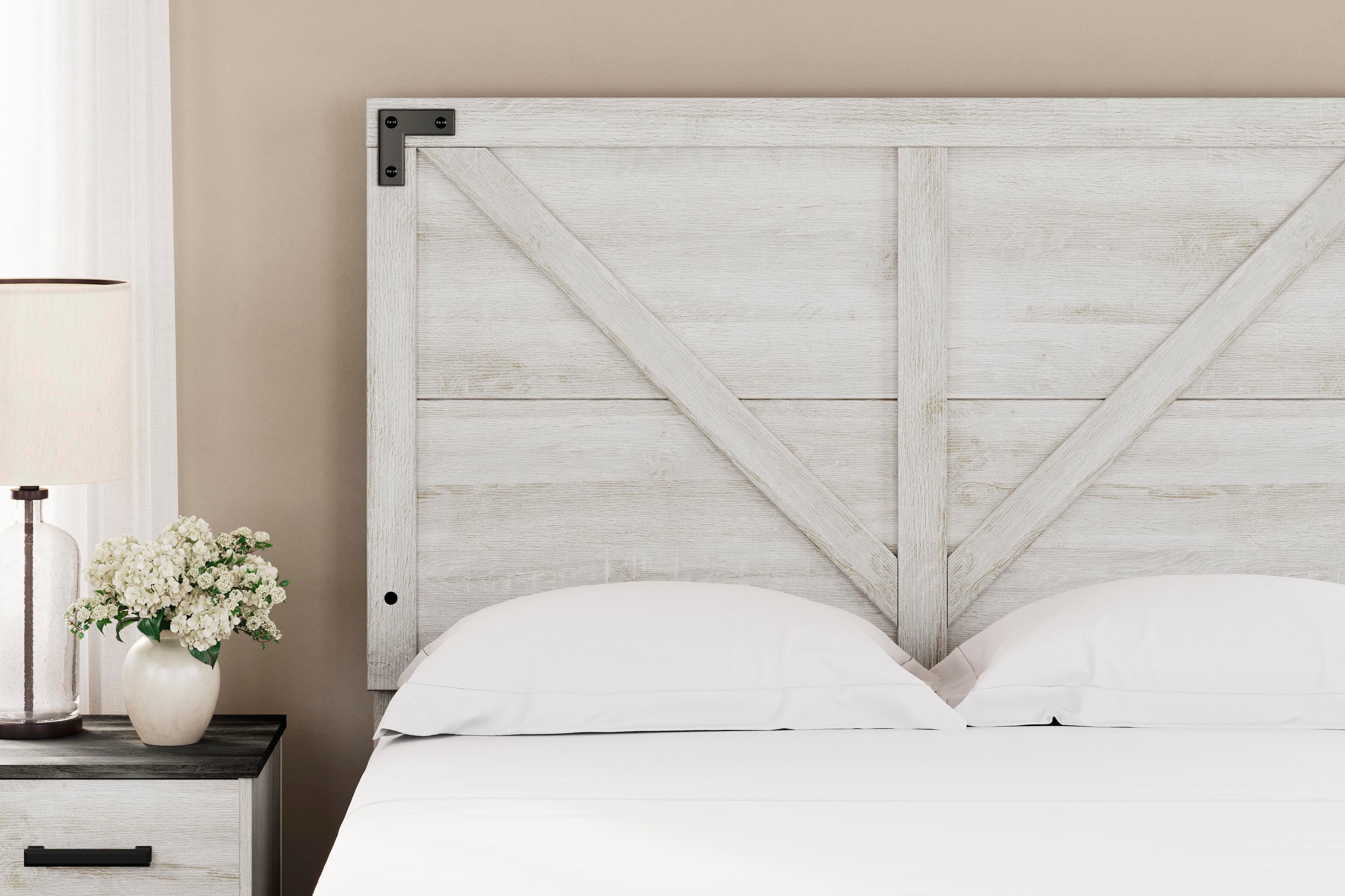 Click here for Shawburn Full Crossbuck Panel Headboard  Whitewash prices