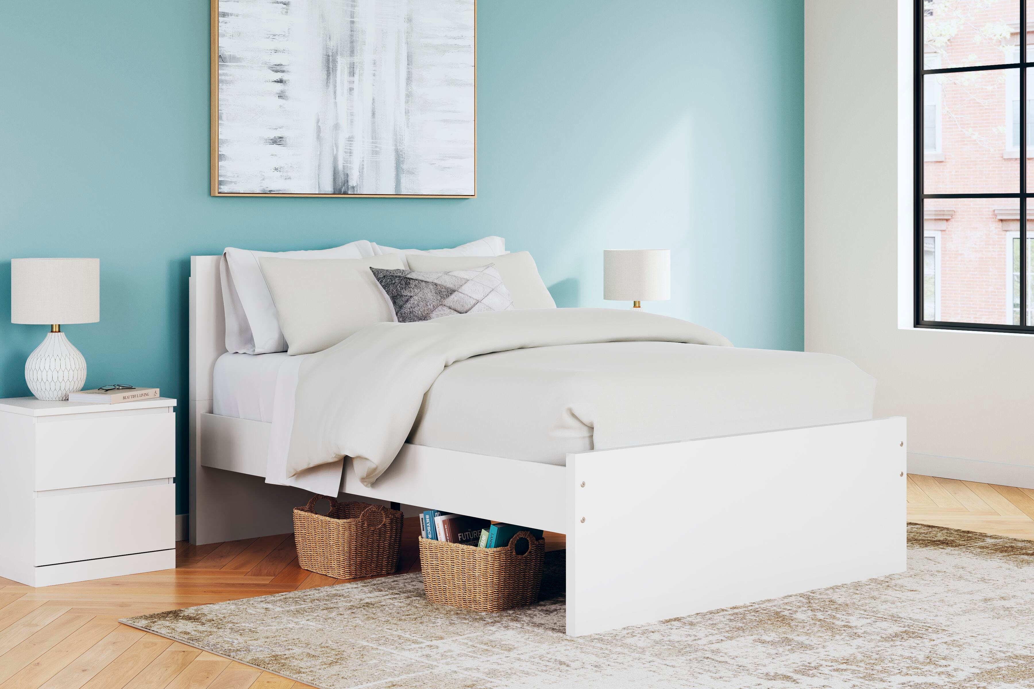 Click here for Onita Full Panel Platform Bed  White prices