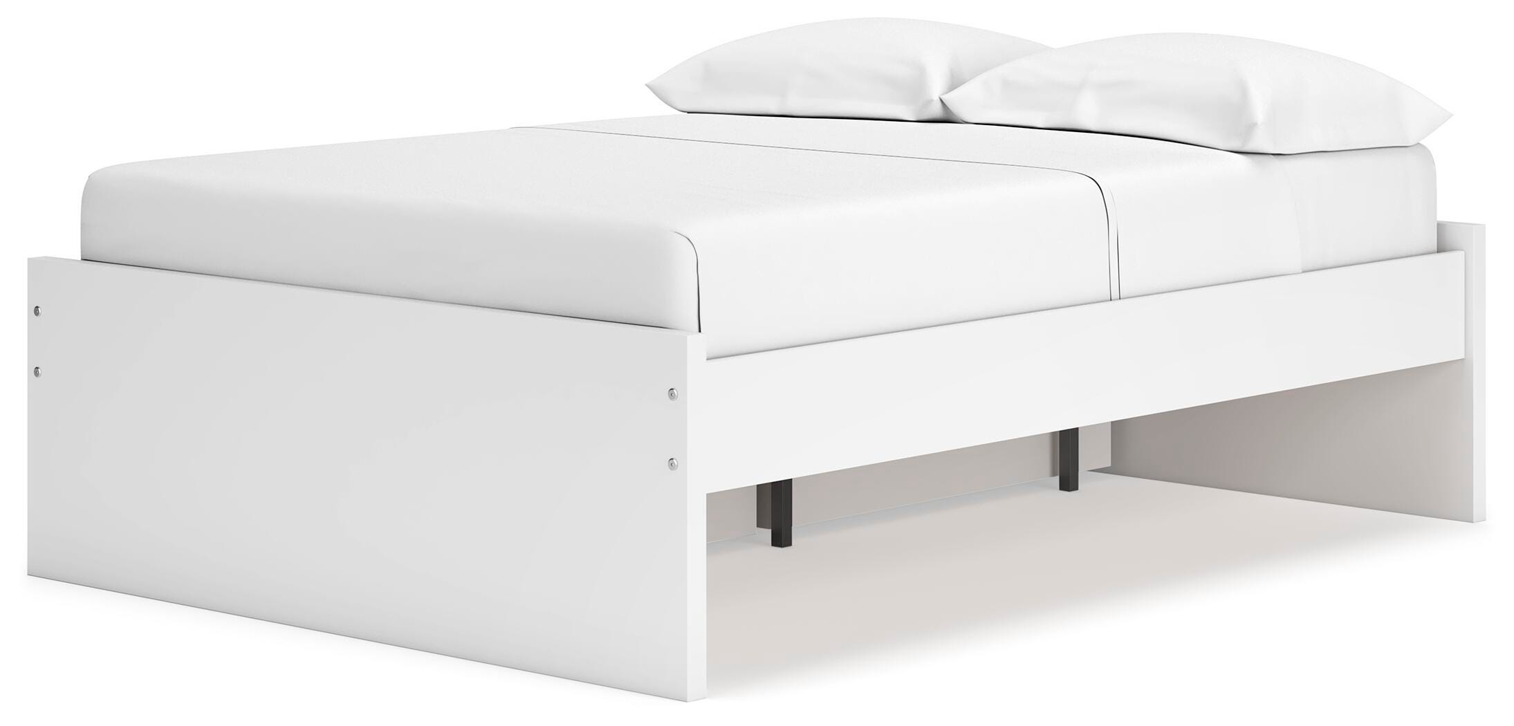 Click here for Onita Full Platform Bed with 1 Side Storage  White prices