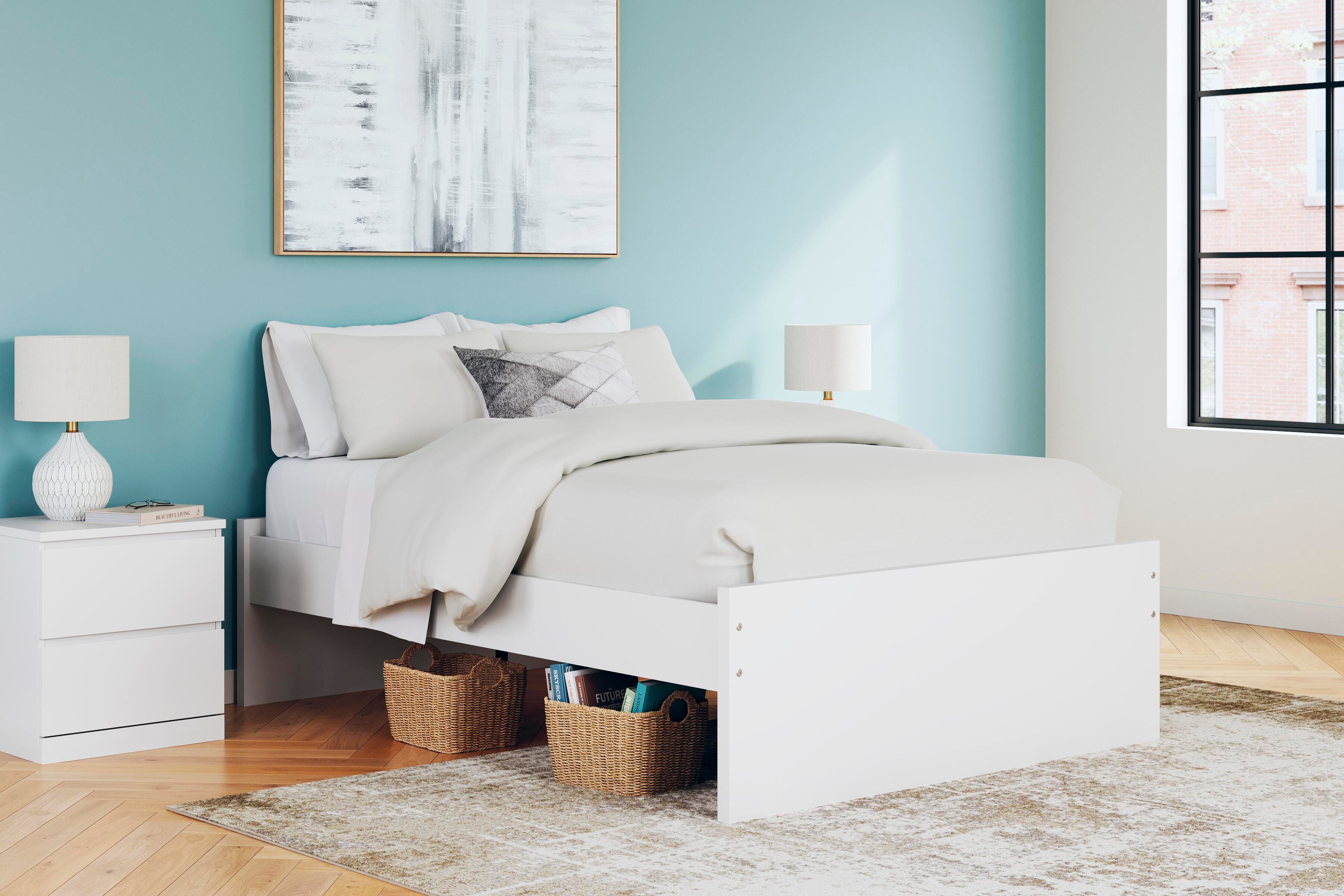 Click here for Onita Full Platform Bed  White prices