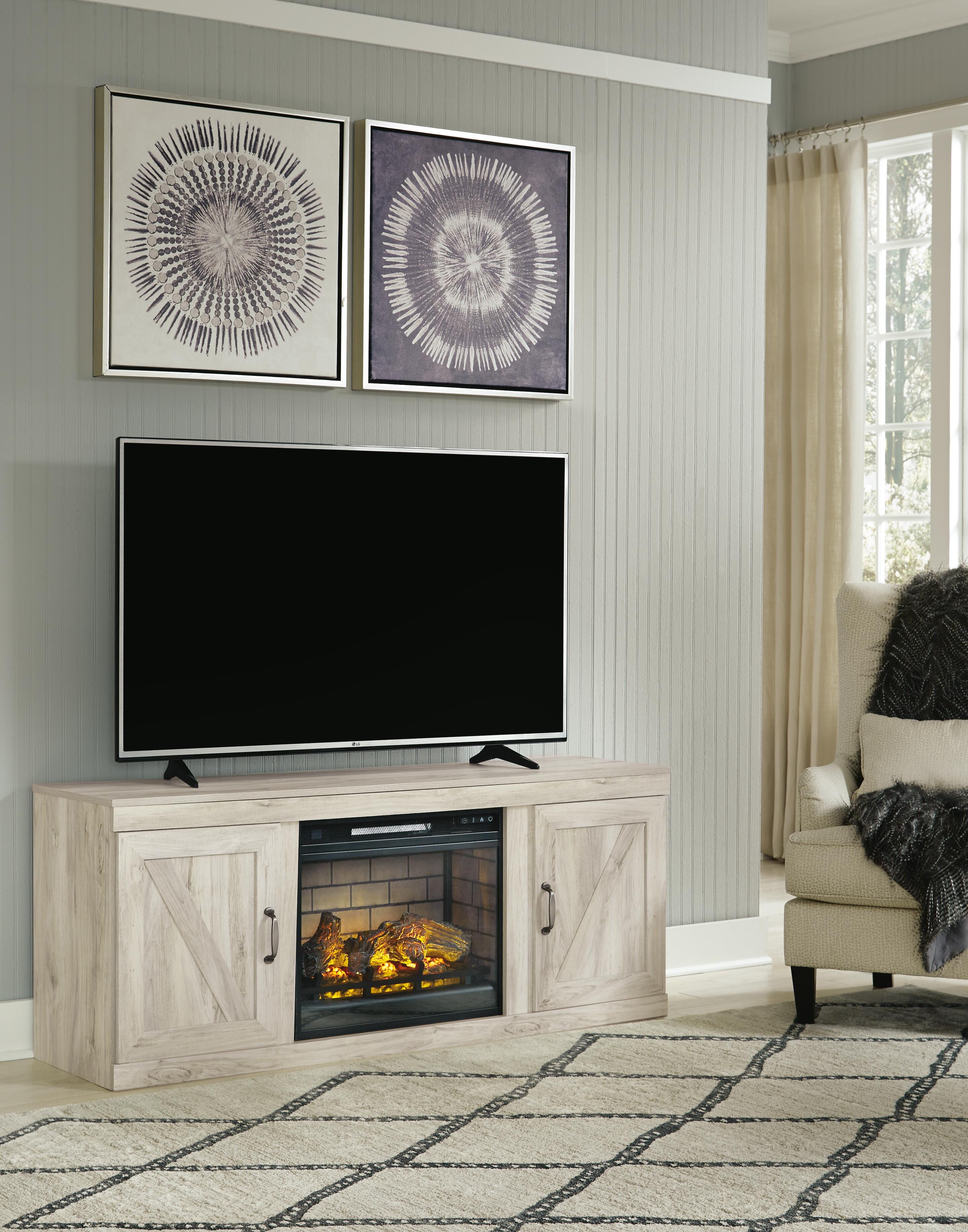 Click here for Bellaby 60 TV Stand with Electric Fireplace  White... prices