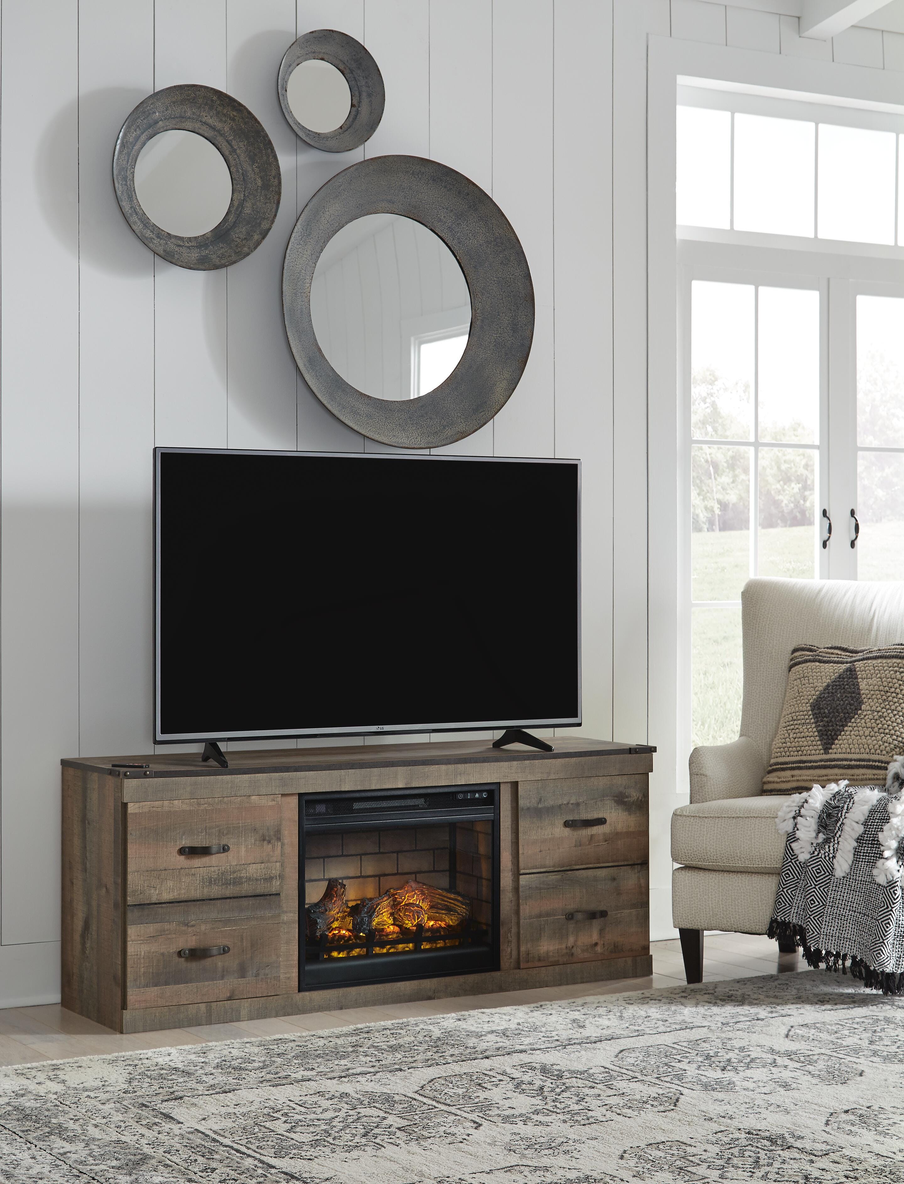 Click here for Trinell 60 TV Stand and LED Electric Fireplace Ins... prices