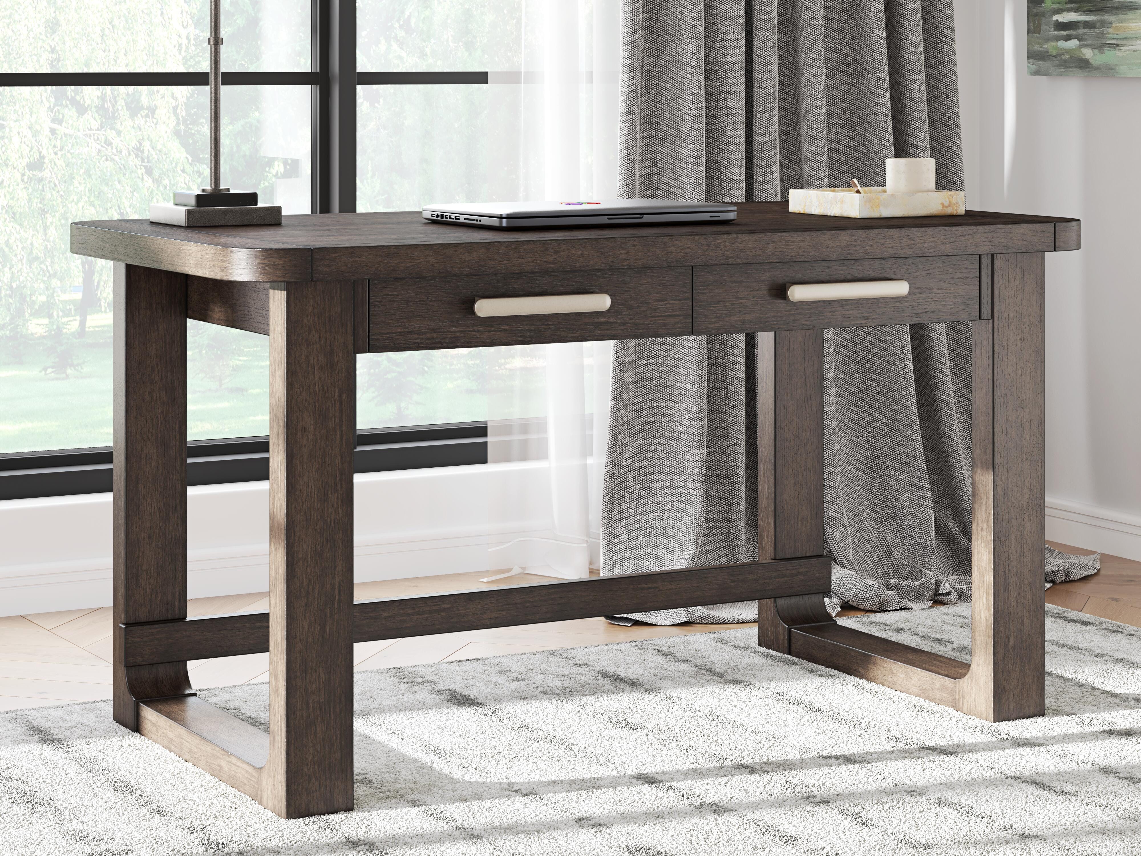 Click here for Breckington 56 Home Office Desk  Dark Brown prices