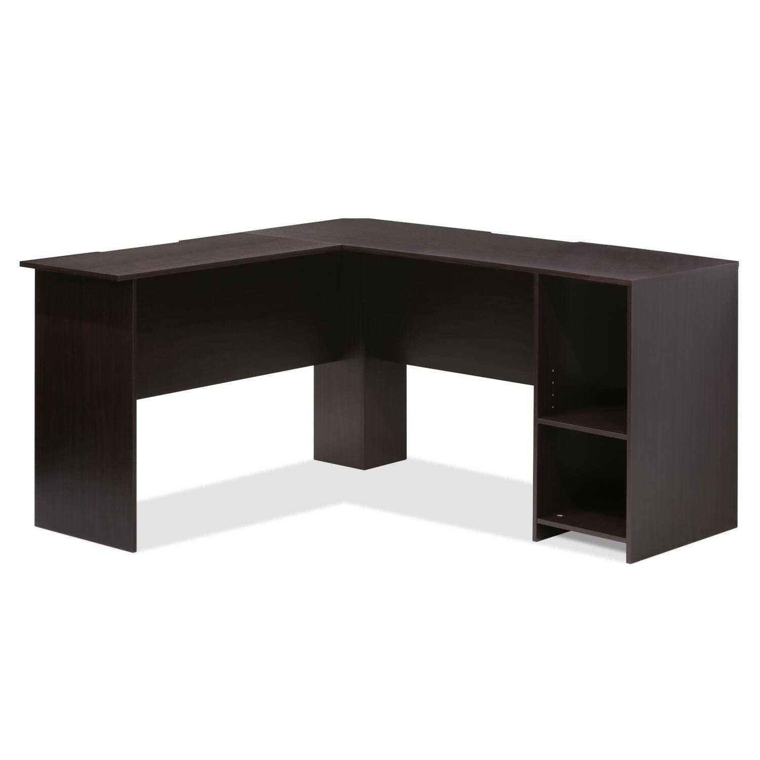 Click here for L-Shaped Desk with Bookshelf  Espresso prices