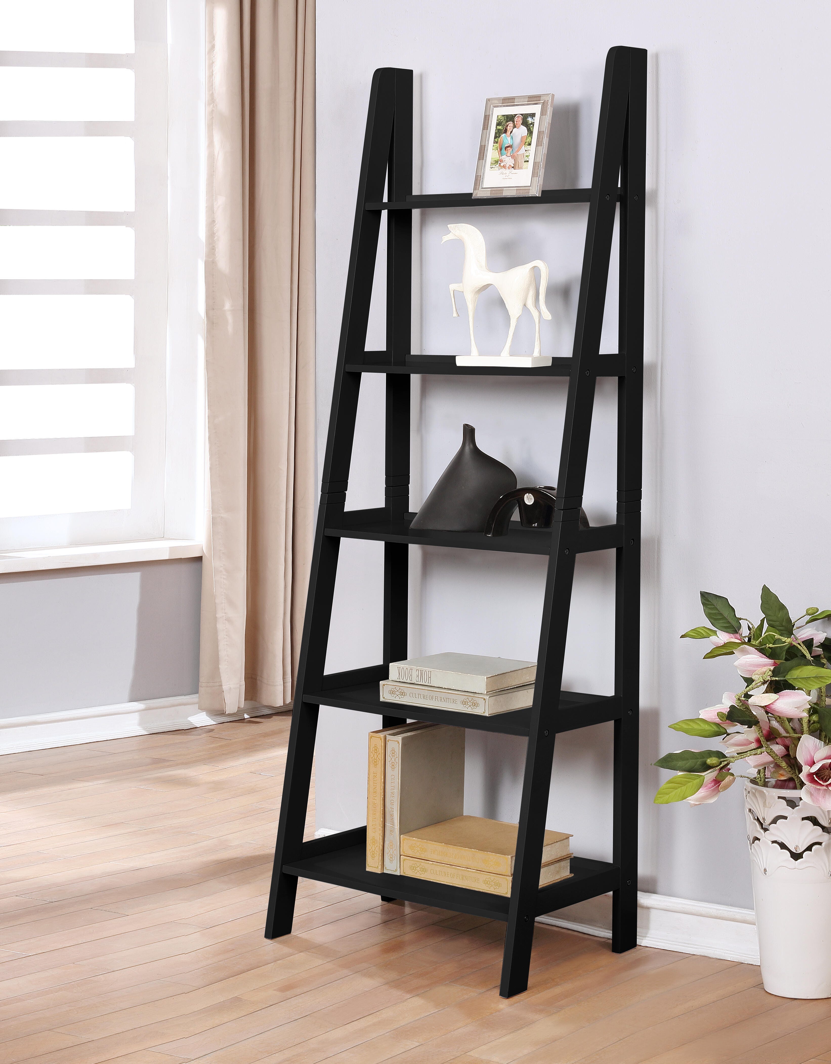 Click here for Falan Ladder Bookshelf  Black prices