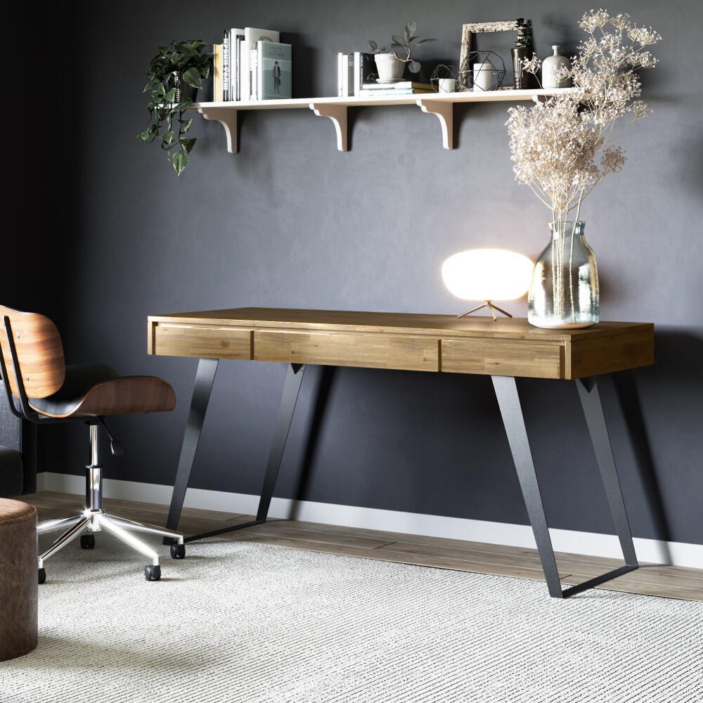 Click here for Lowry Industrial 54 Desk  Distressed Golden Wheat prices