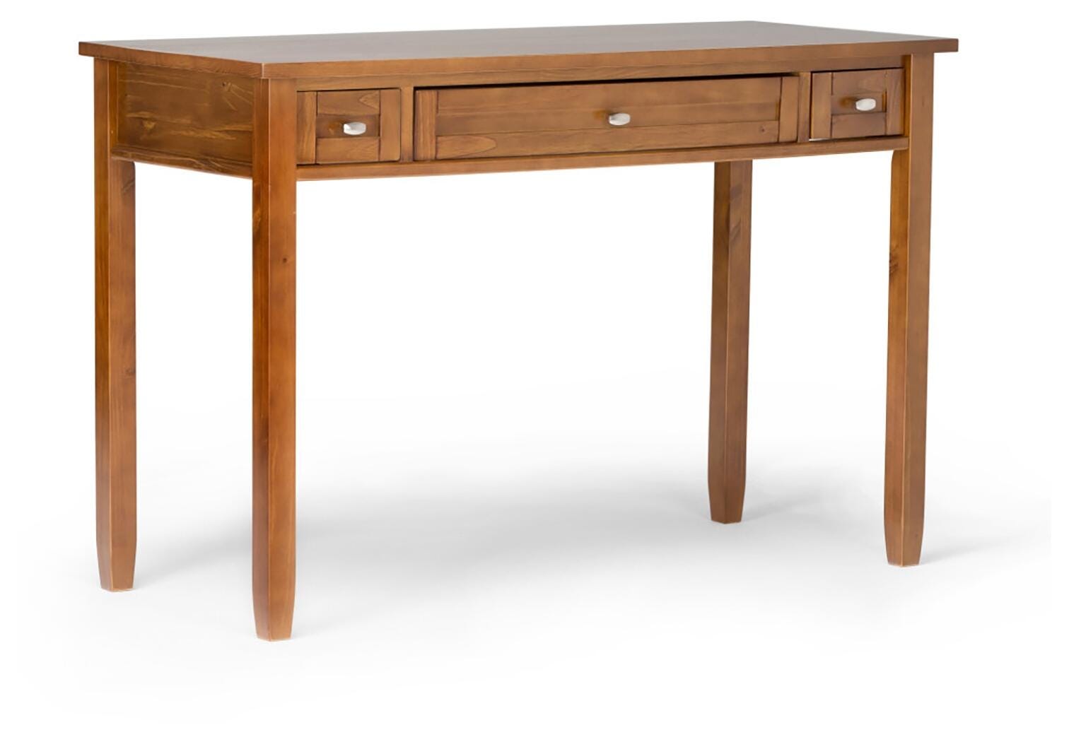 Click here for Warm Shaker 48 Wide Writing Desk  Light Golden Bro... prices