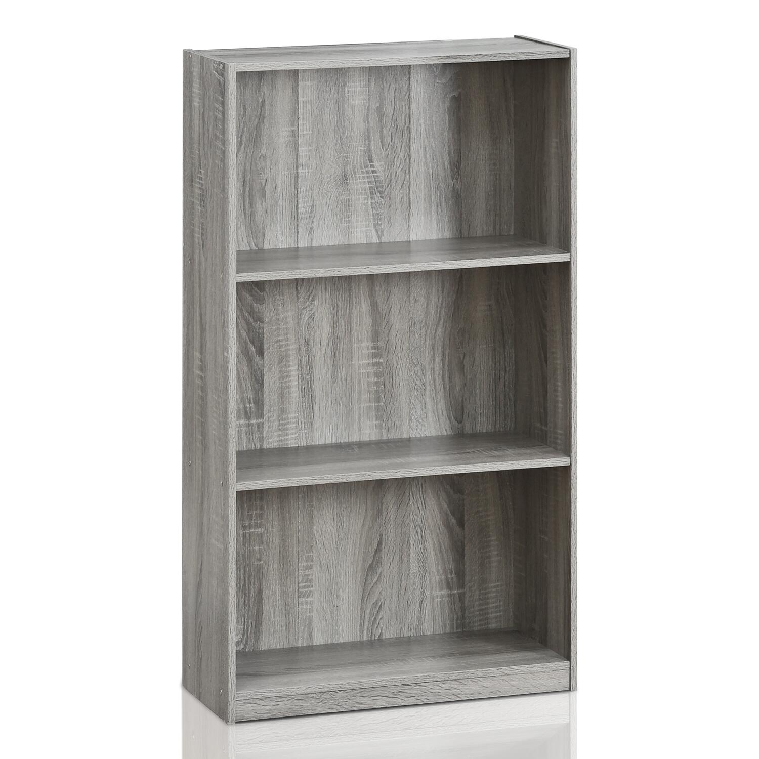 Click here for Basic 3-Tier Bookcase Storage Shelves  Light Gray prices