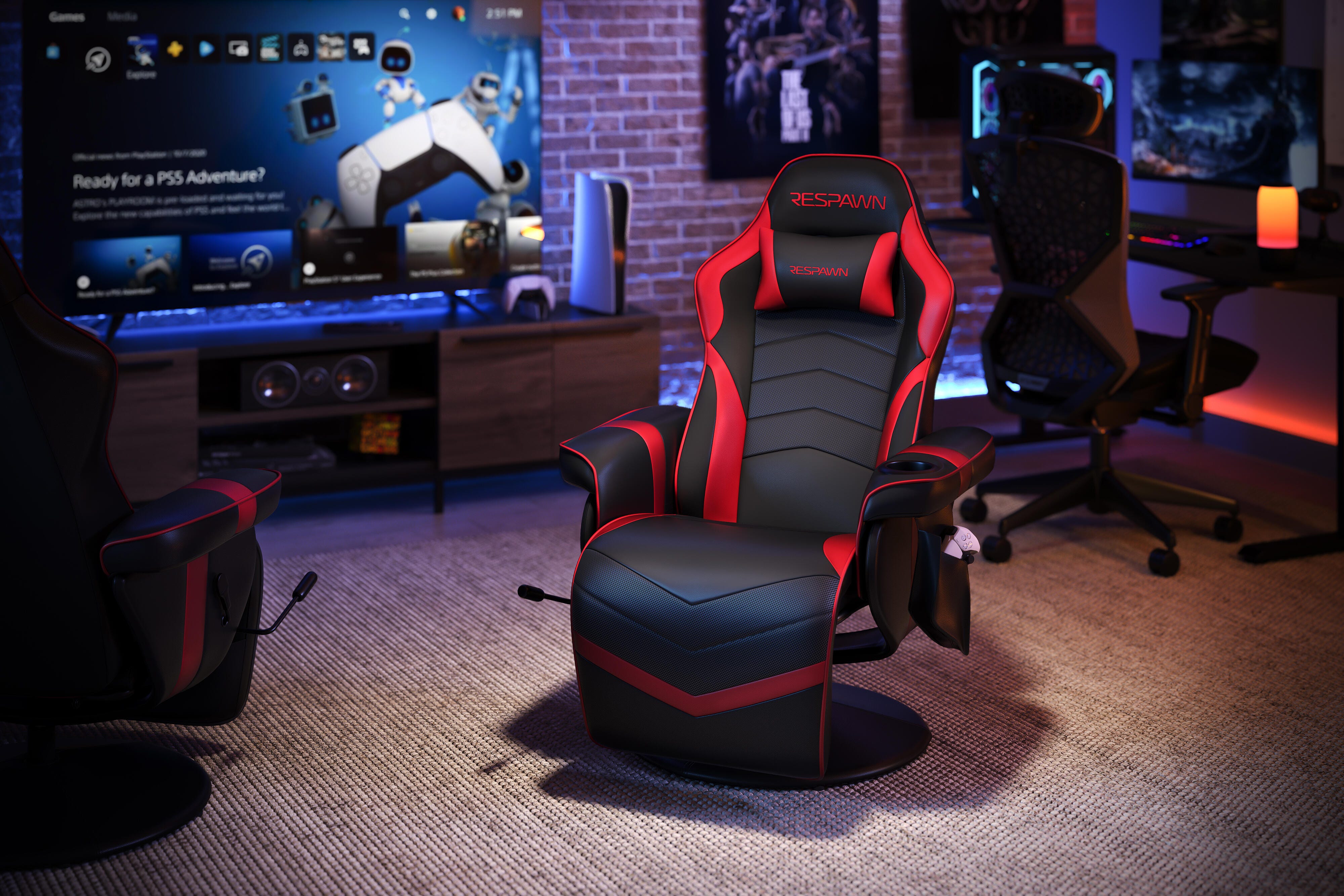 Click here for RESPAWN 900 Gaming Recliner Leather  Red prices